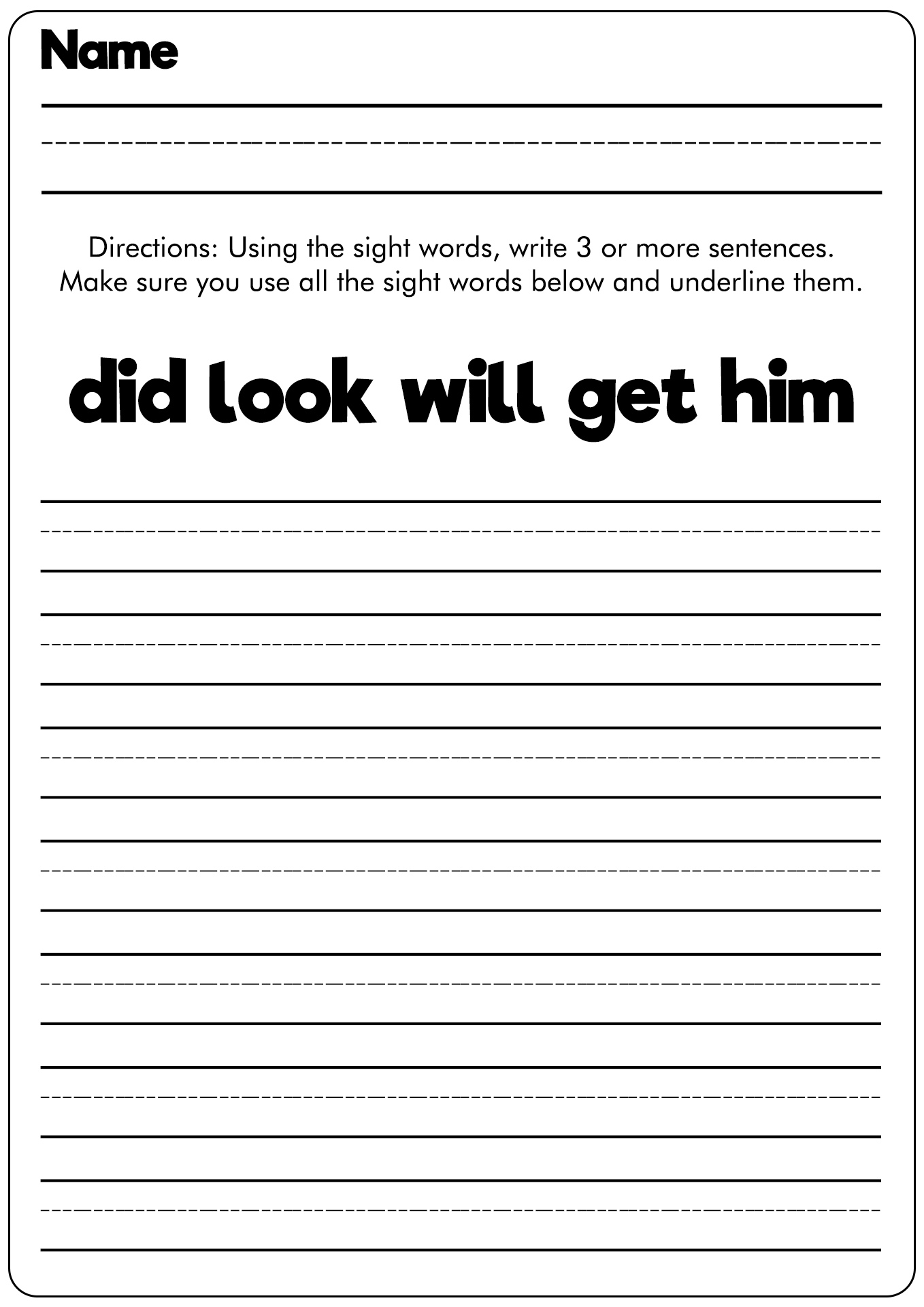 14 Best Images Of Practice Writing Words Worksheets Kindergarten