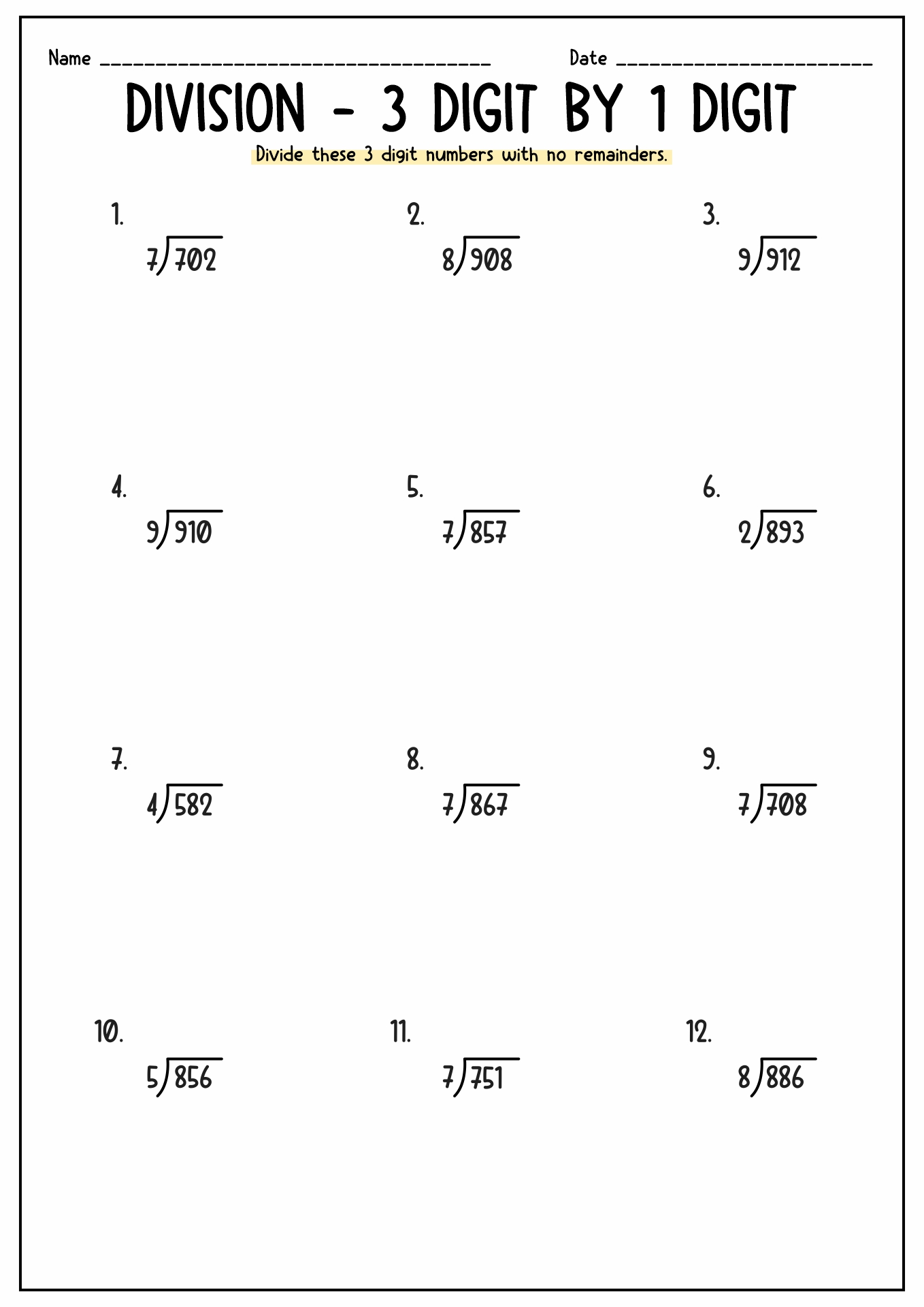 15 Best Images Of Free Division Worksheets For 5th Grade Free 