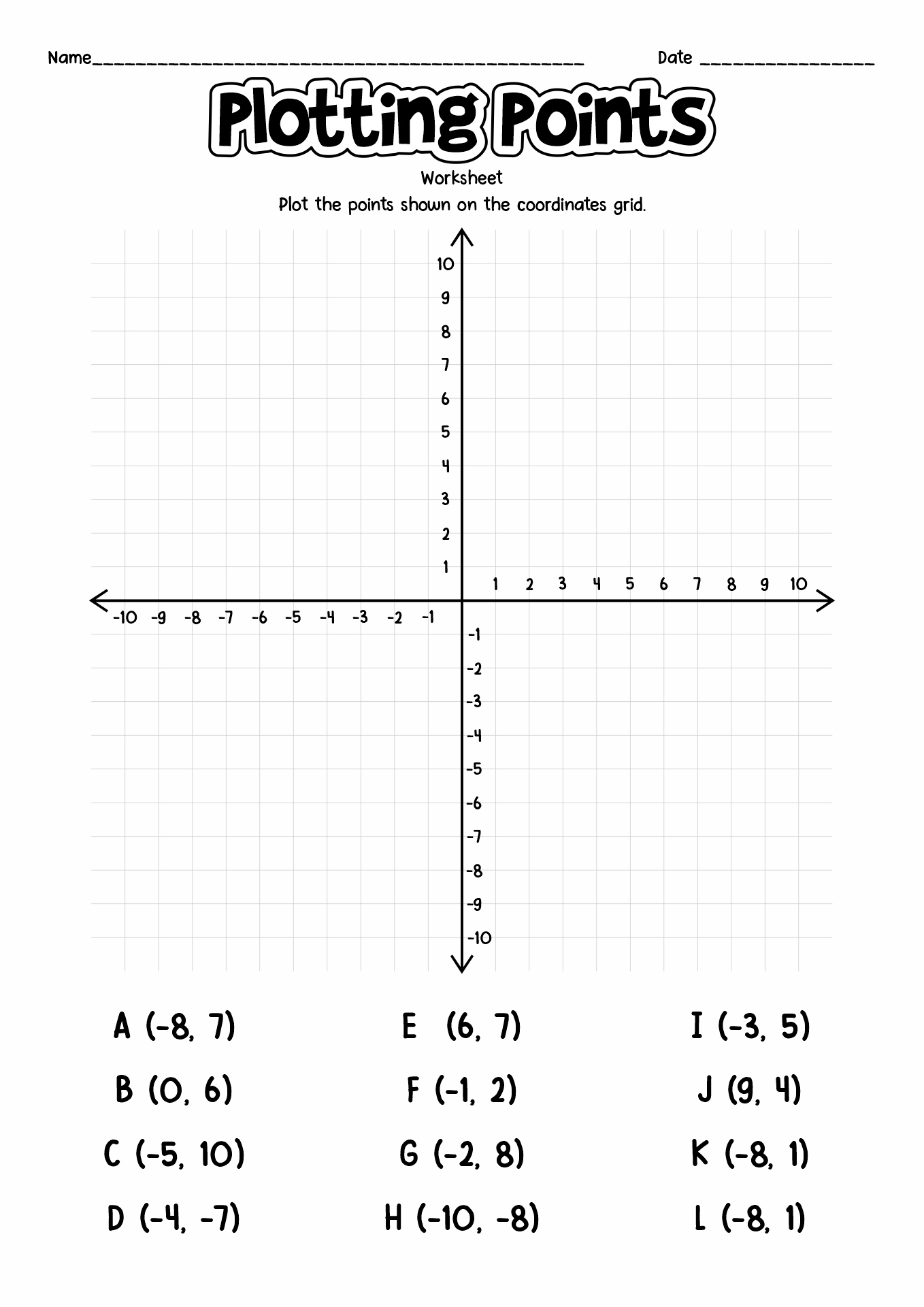16 Best Images Of Coordinate Plane Worksheets Spongebob Olaf Graphing 