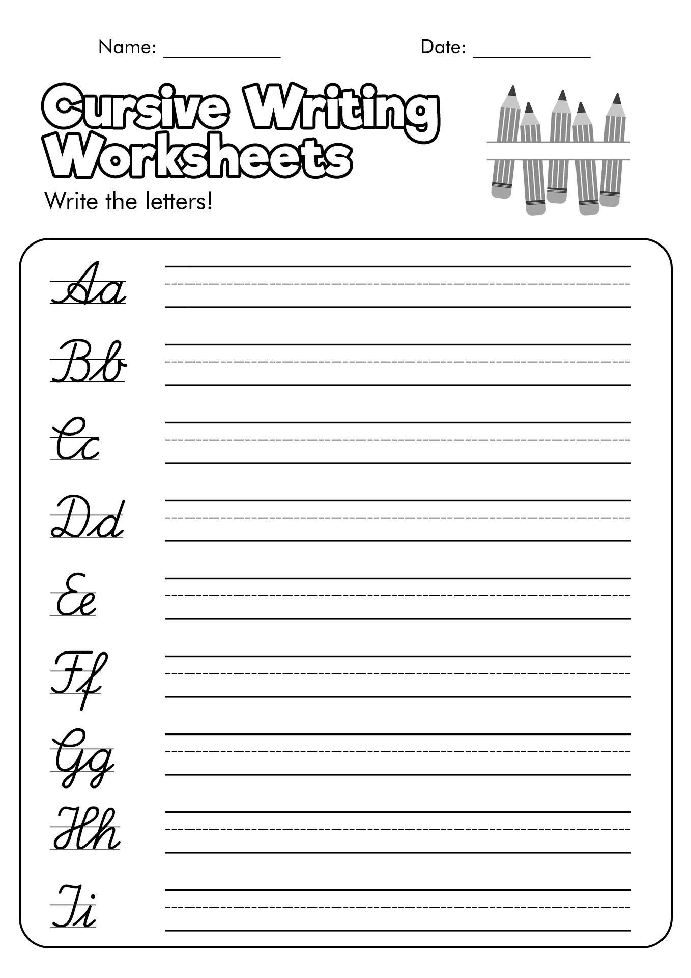 12 Best Images Of First Grade Handwriting Practice Worksheets 1st 
