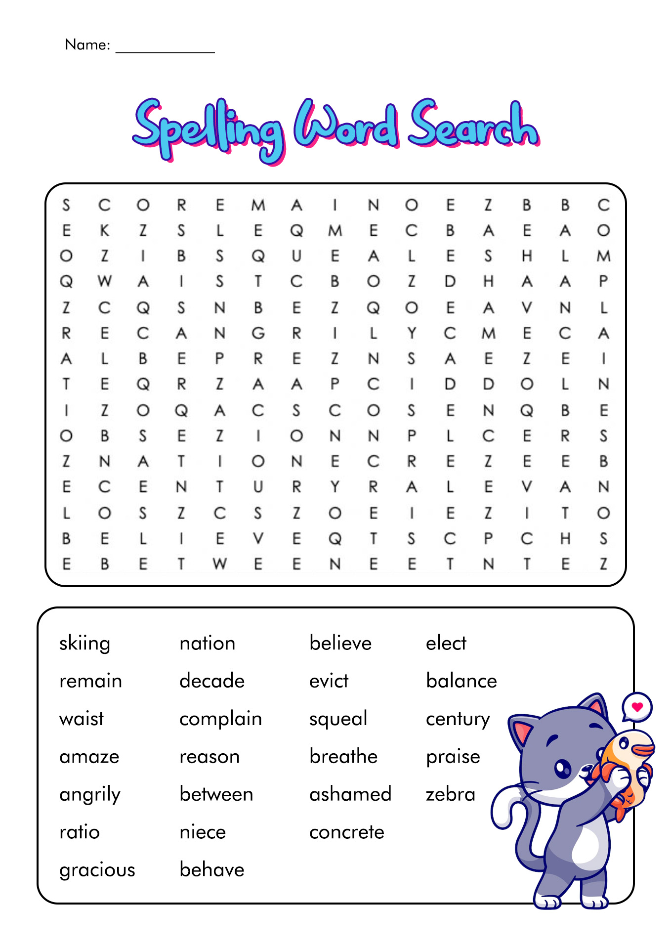 15 Best Images Of 6th Grade Spelling Words Worksheets 6th Grade 