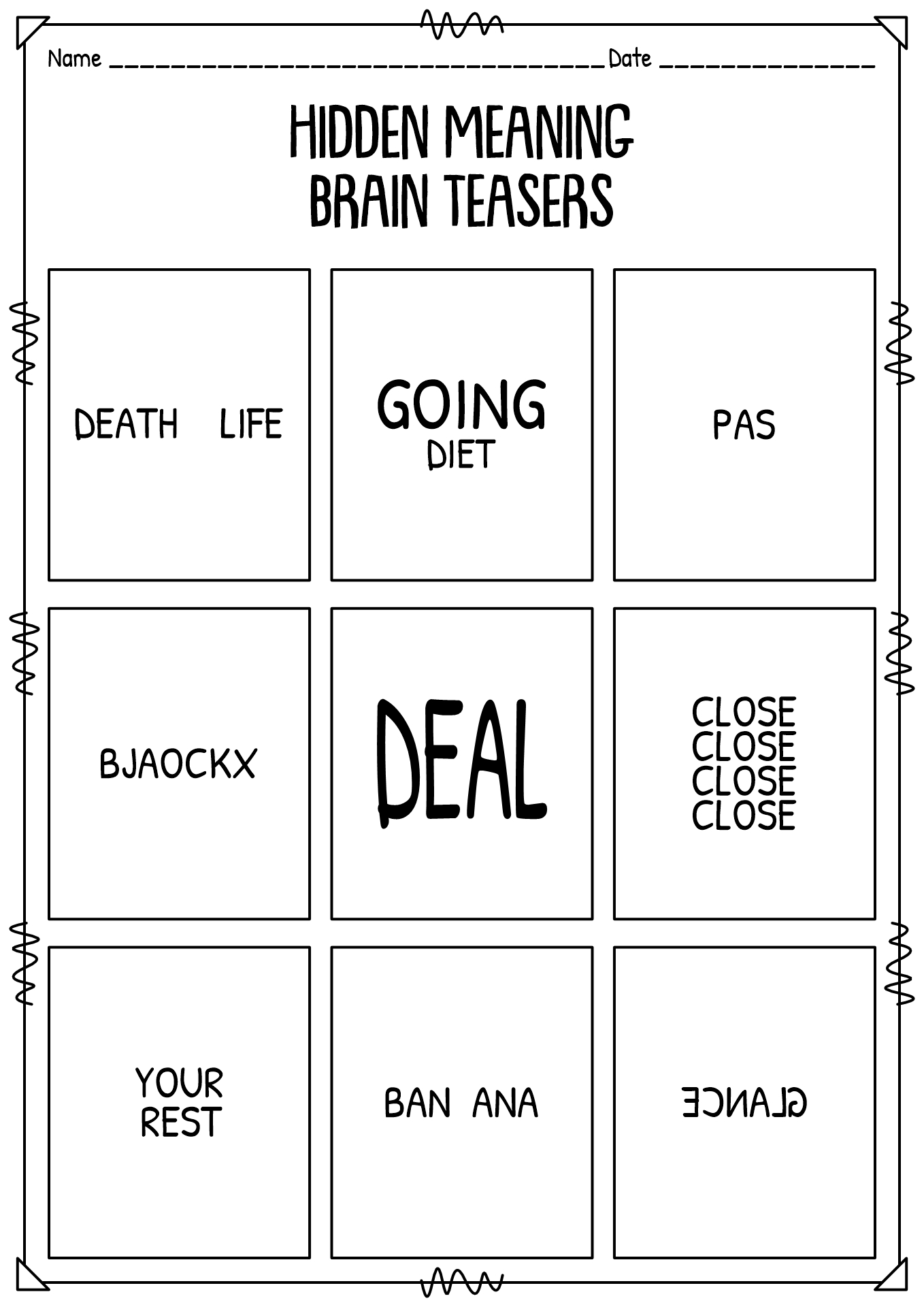 17 Best Images Of Brain Teasers Worksheets Hidden Meaning Brain 17 Best Images Of Brain Teasers Worksheets Hidden Meaning Brain