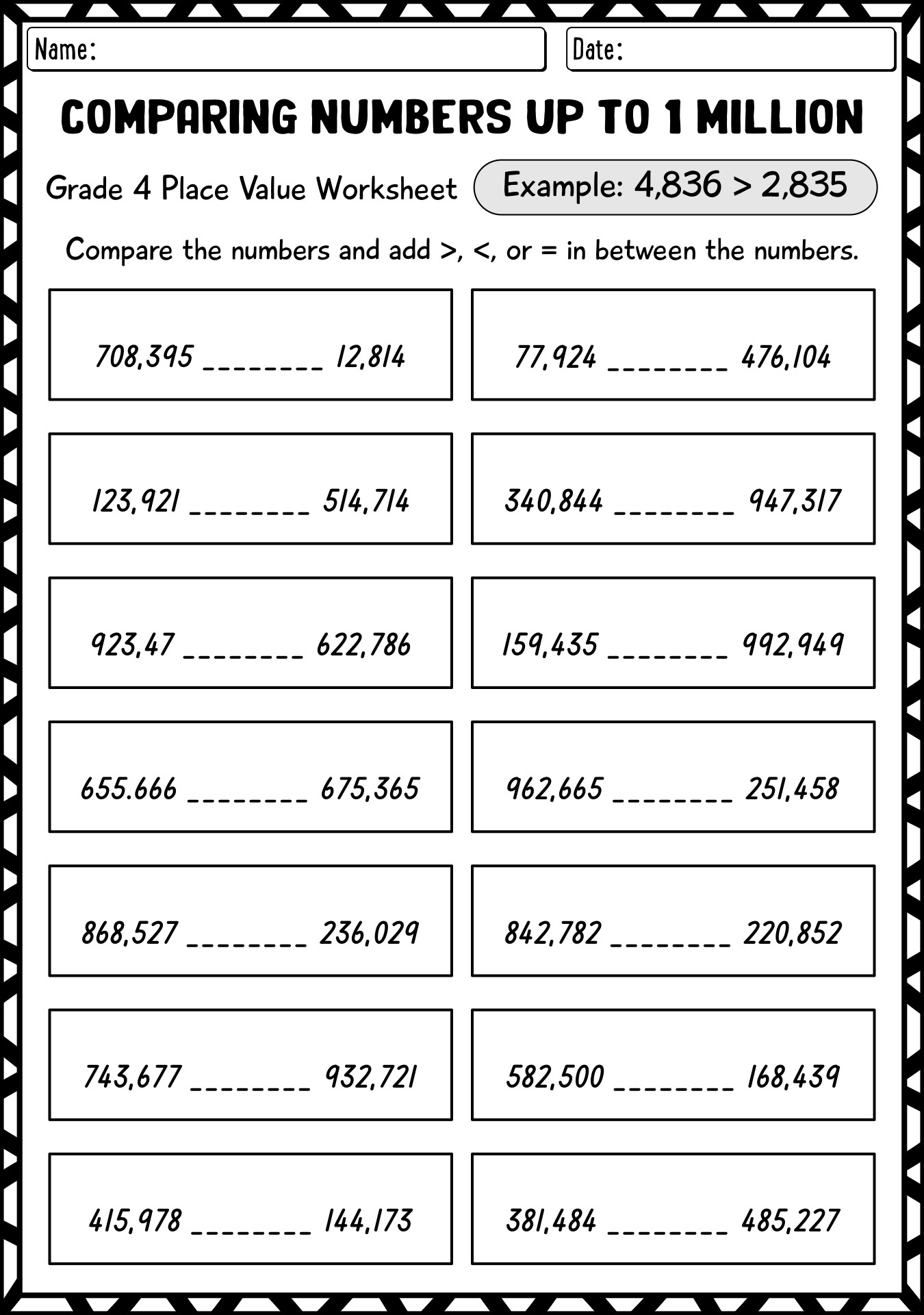 11 Best Images Of Comparing Place Value Worksheets Comparing Numbers 11 Best Images Of Comparing Place Value Worksheets Comparing Numbers
