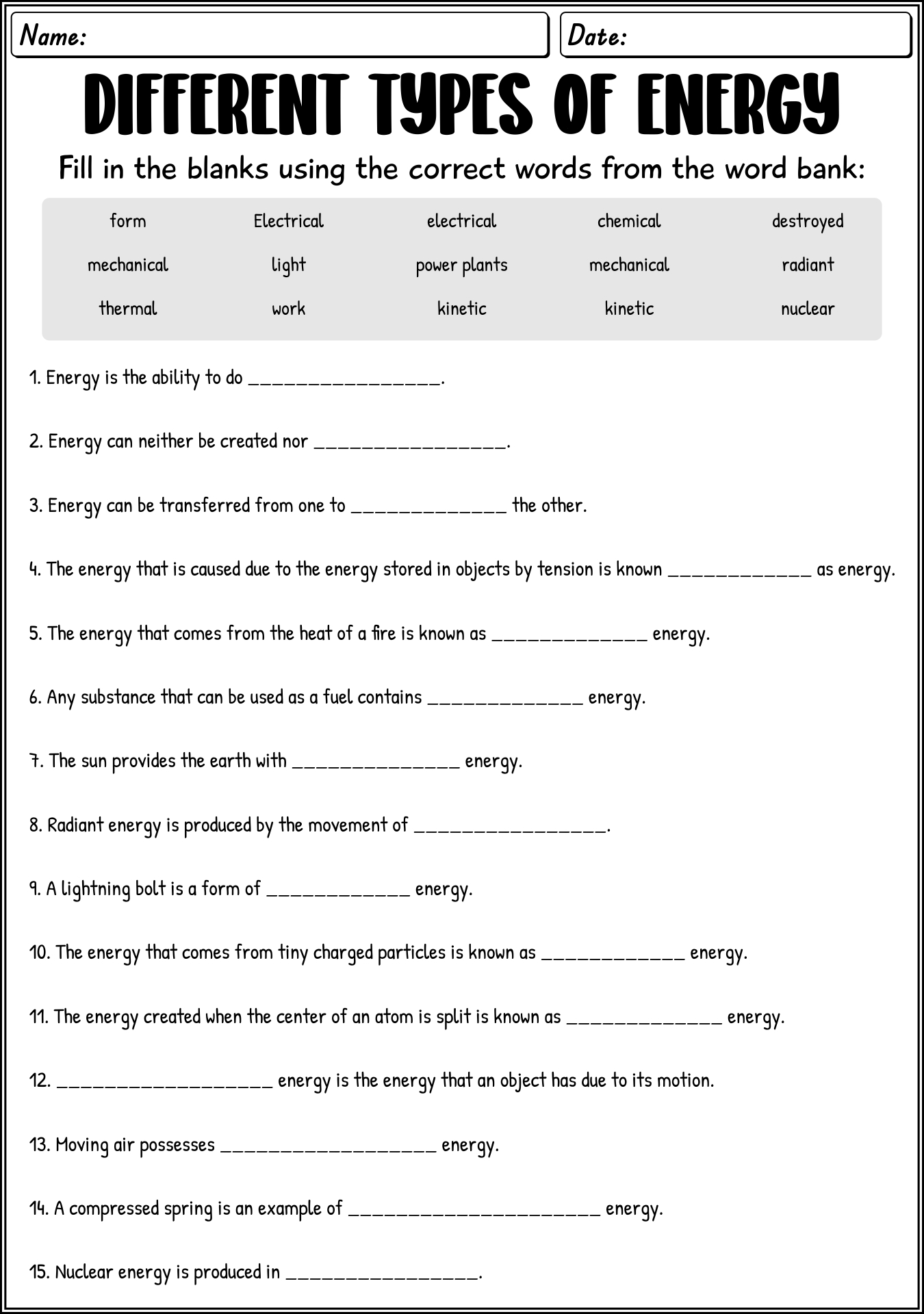 16 Best Images Of Types Of Energy Worksheet PDF Energy Word Search 16 Best Images Of Types Of Energy Worksheet PDF Energy Word Search