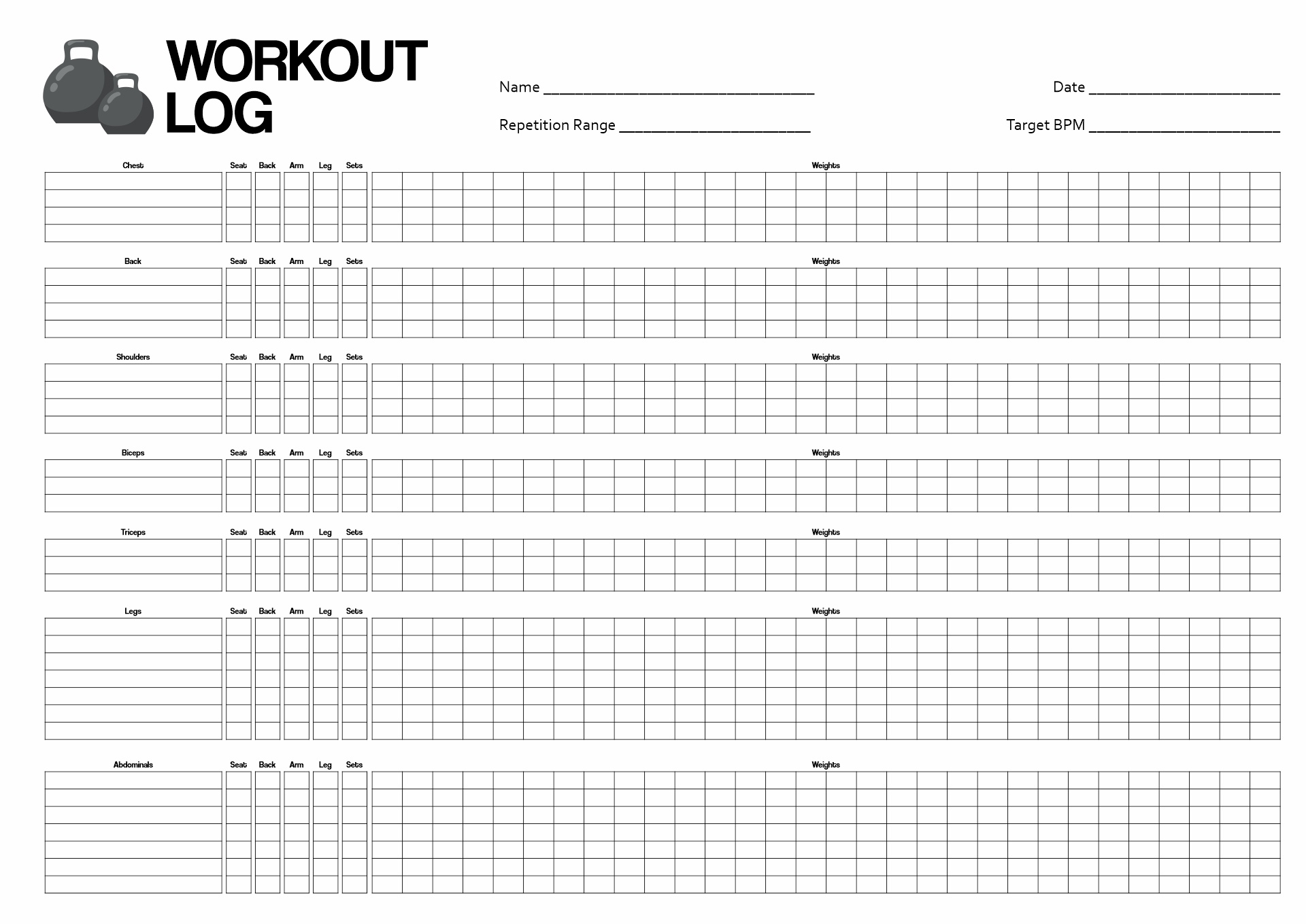 6 Best Images Of Strength Training Worksheet Example Fitt Principle