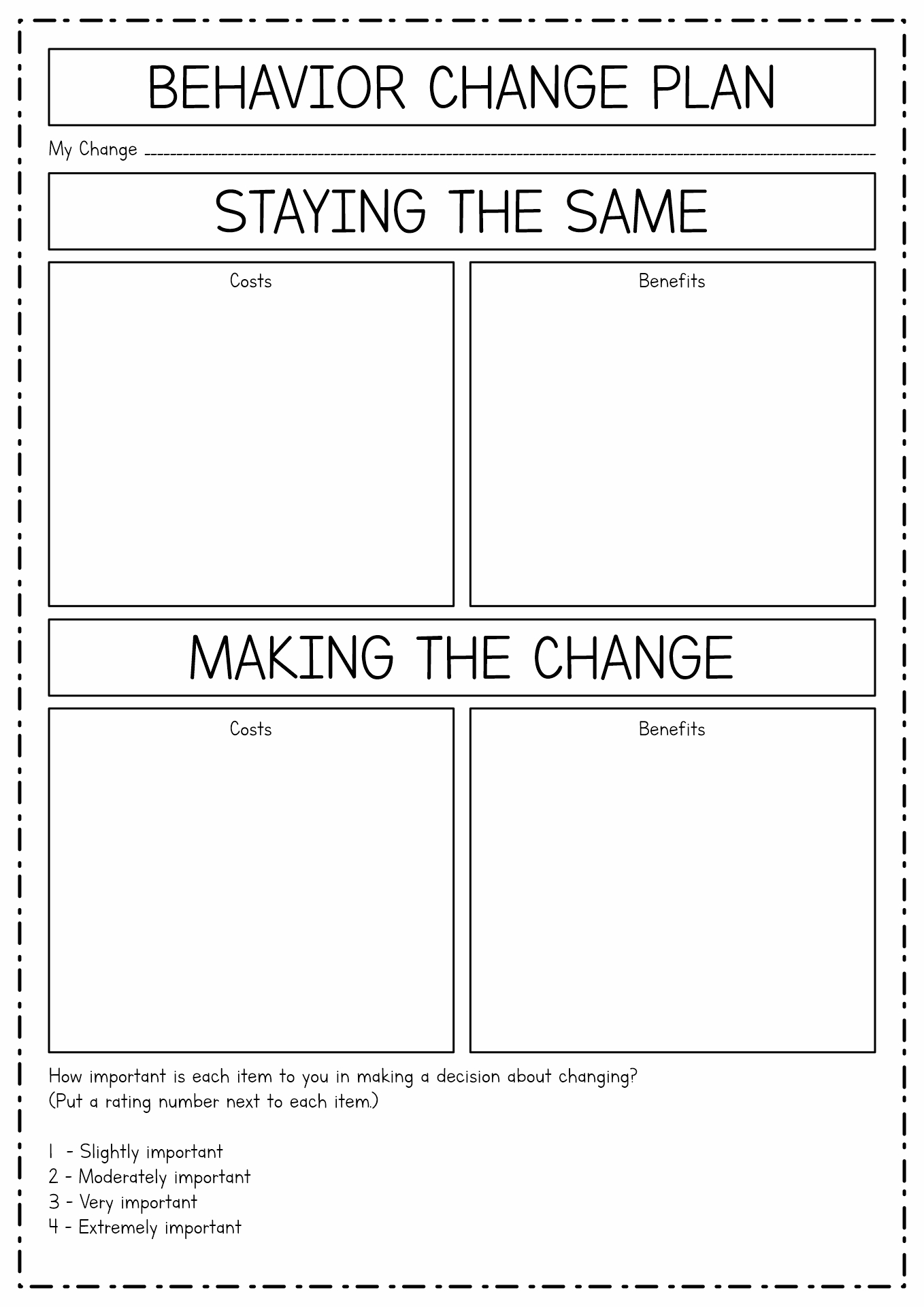 16 Best Images Of Motivational Worksheets For Change Behavior Change 16 Best Images Of Motivational Worksheets For Change Behavior Change