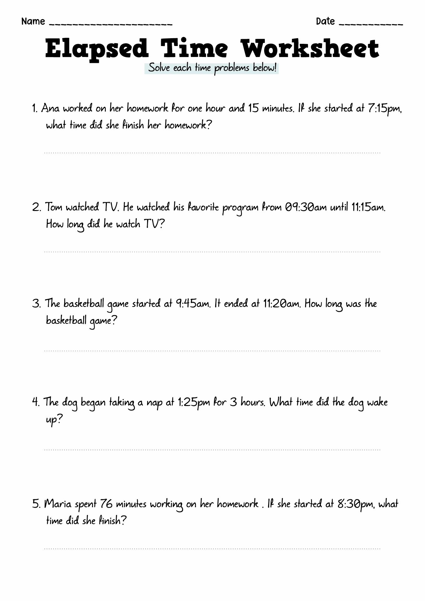 11 Best Images Of 4th Grade Elapsed Time Worksheets Elapsed Time Word 