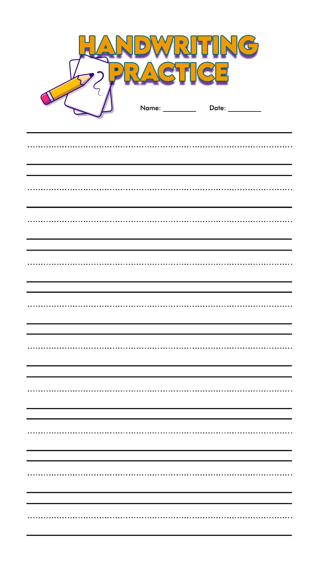 Writing Worksheets Blank