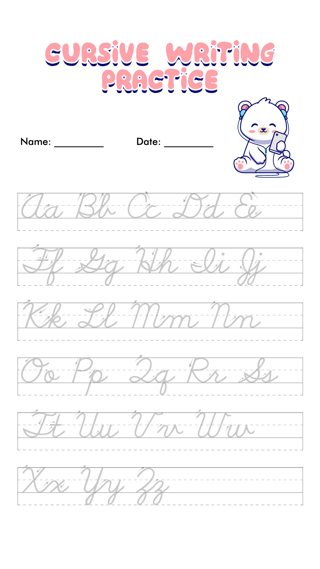14 Best Images Of Printable Blank Writing Practice Worksheets 