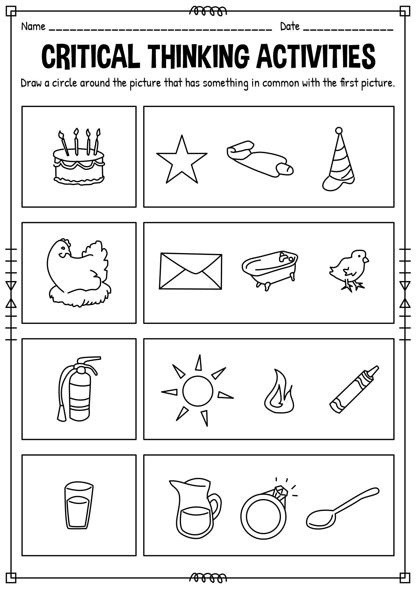 Logical Thinking Activities For Kindergarten Logical Thinking Activities For Kindergarten