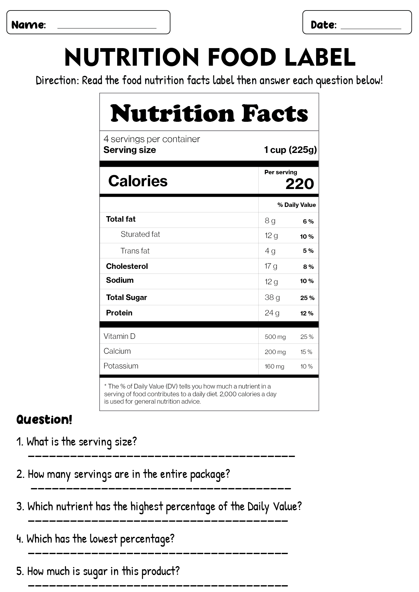 16 Best Images Of Reading Labels Worksheets With Questions Worksheets 16 Best Images Of Reading Labels Worksheets With Questions Worksheets
