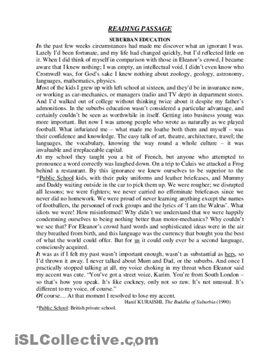 College Level Reading Comprehension Passages College Level Reading Comprehension Passages