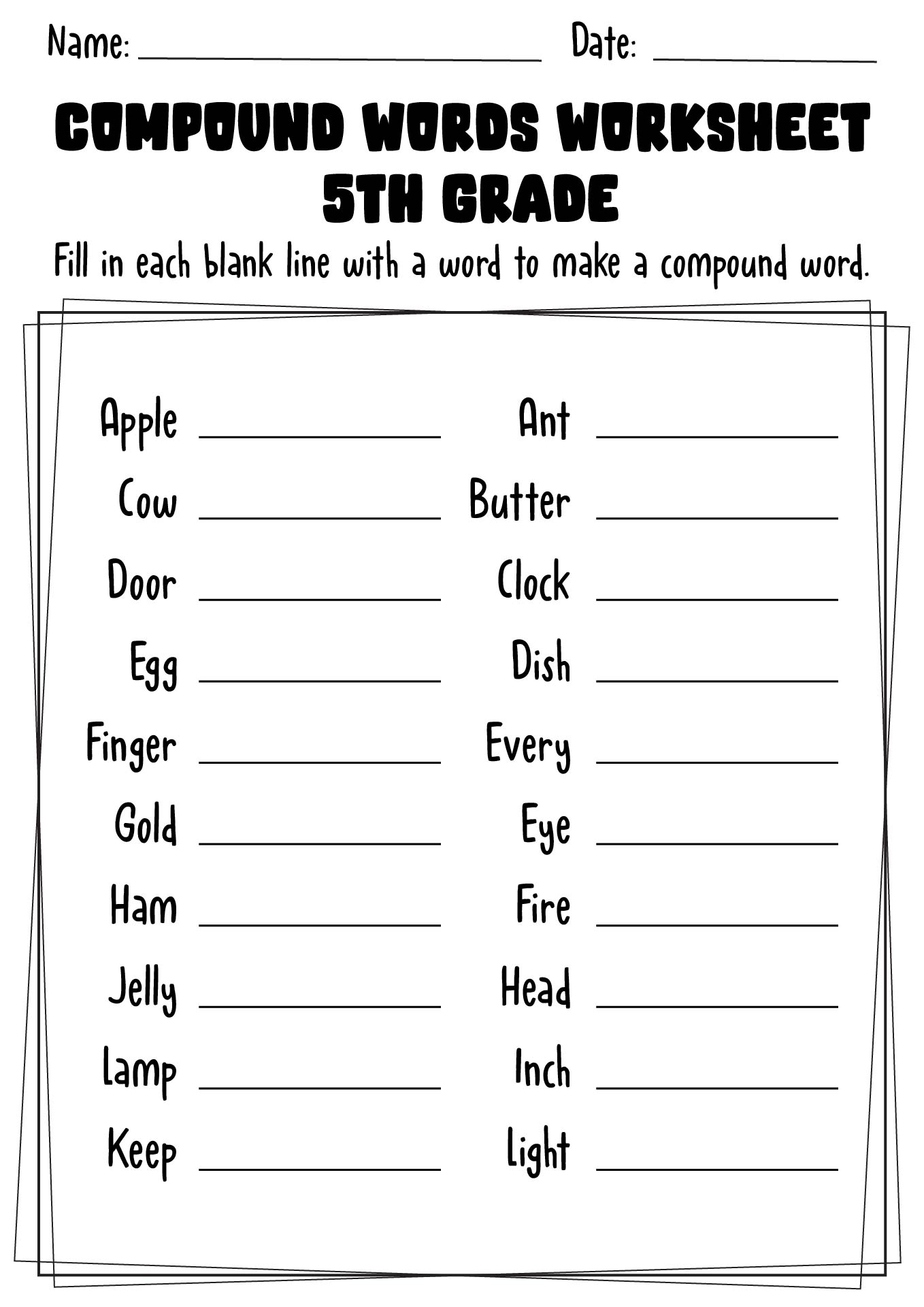 13 Best Images Of Compound Words Worksheets 2nd Grade Compound Words 13 Best Images Of Compound Words Worksheets 2nd Grade Compound Words