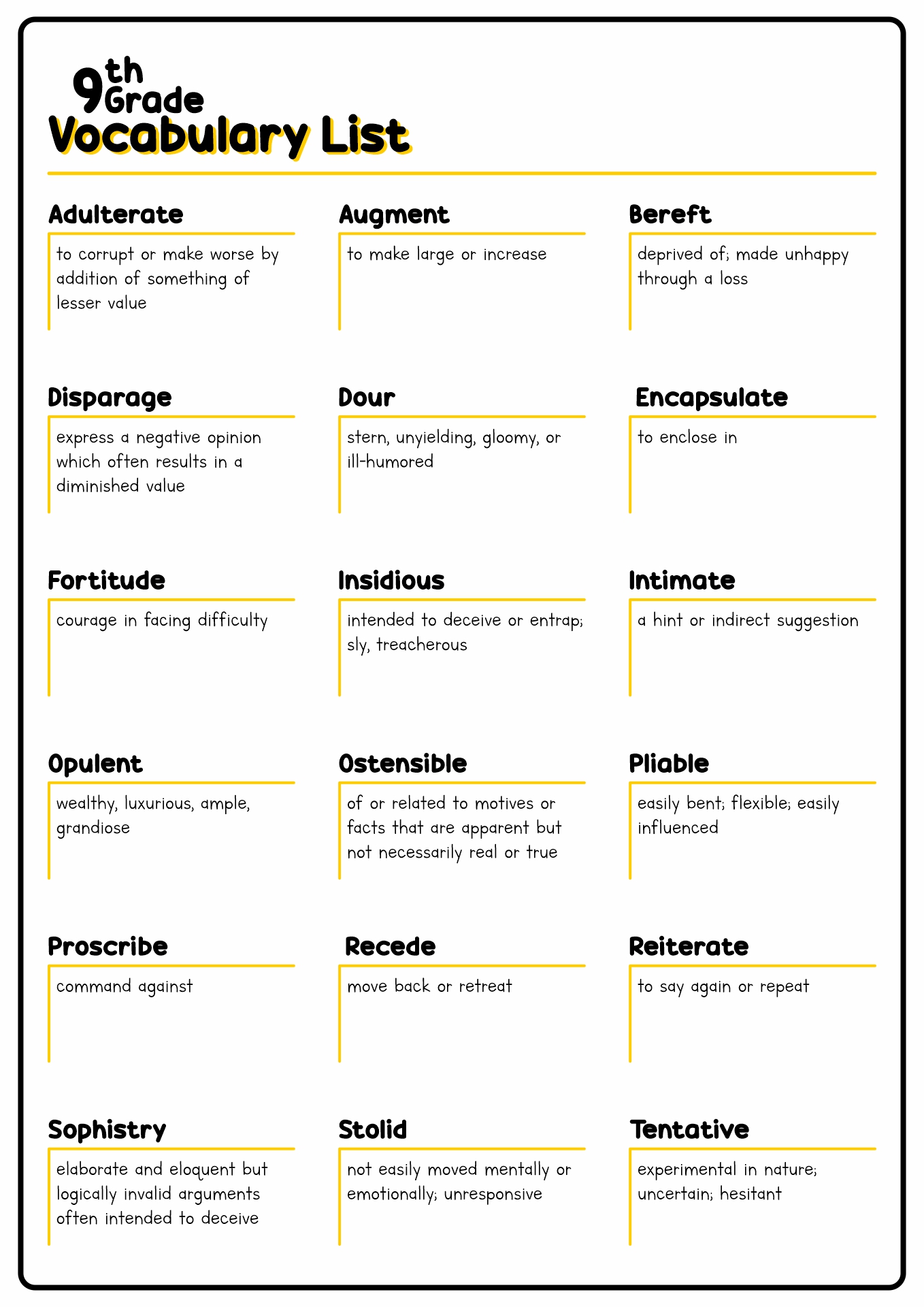 17 Best Images Of 9th Grade Vocabulary Worksheets 9th Grade Spelling