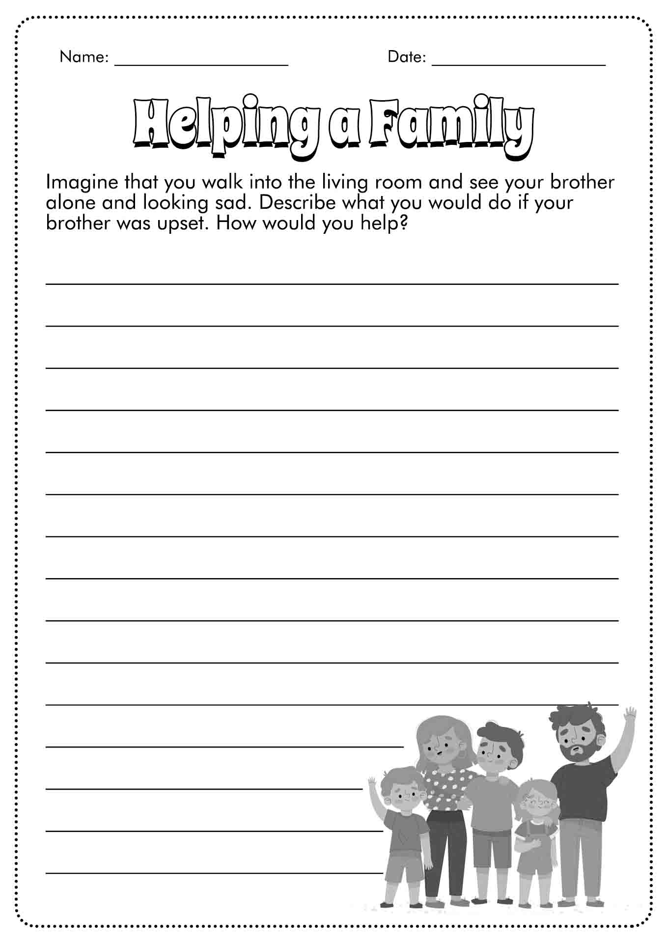 First Grade Narrative Writing Prompts