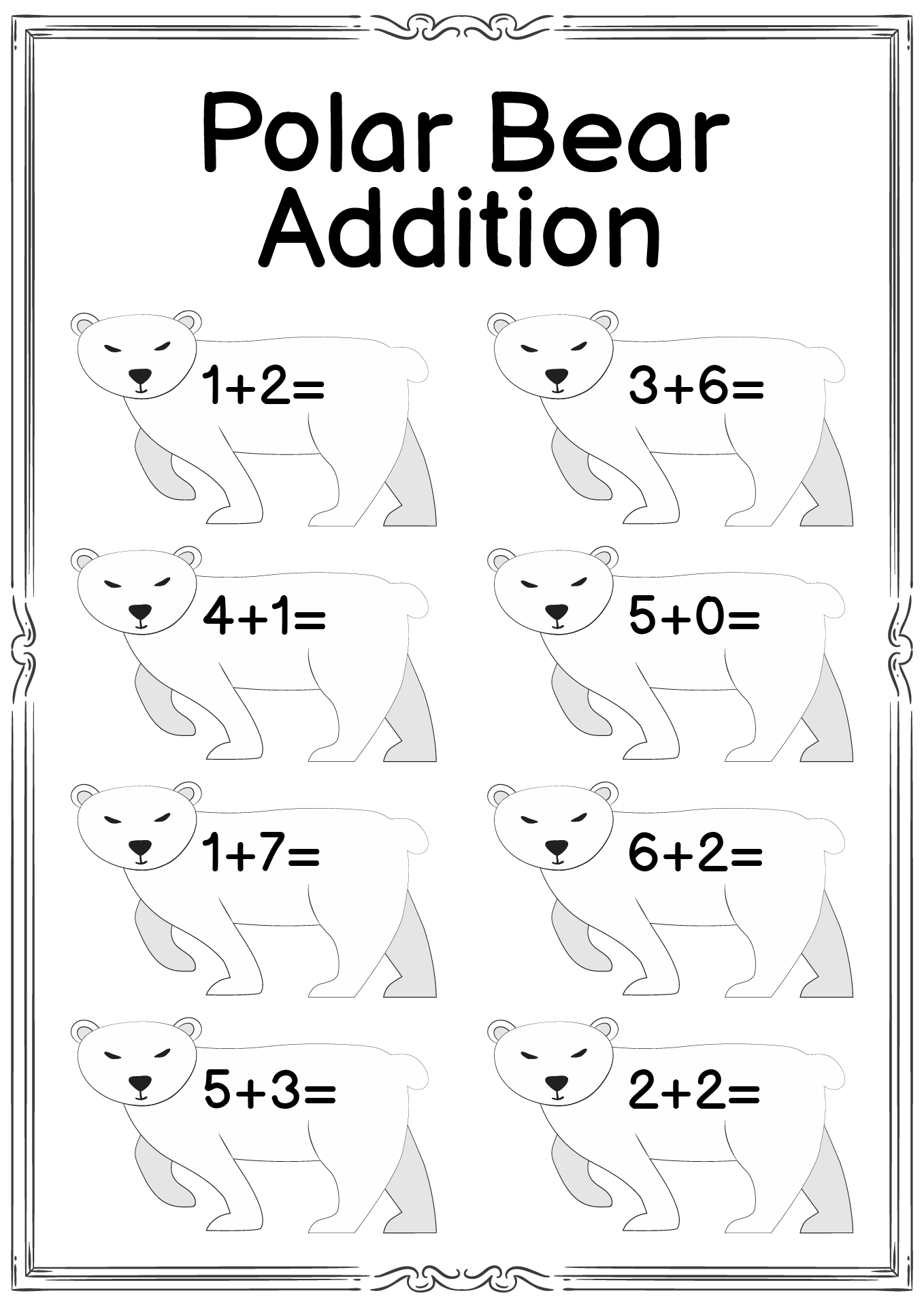 Printable Polar Bear Worksheets Printable Word Searches