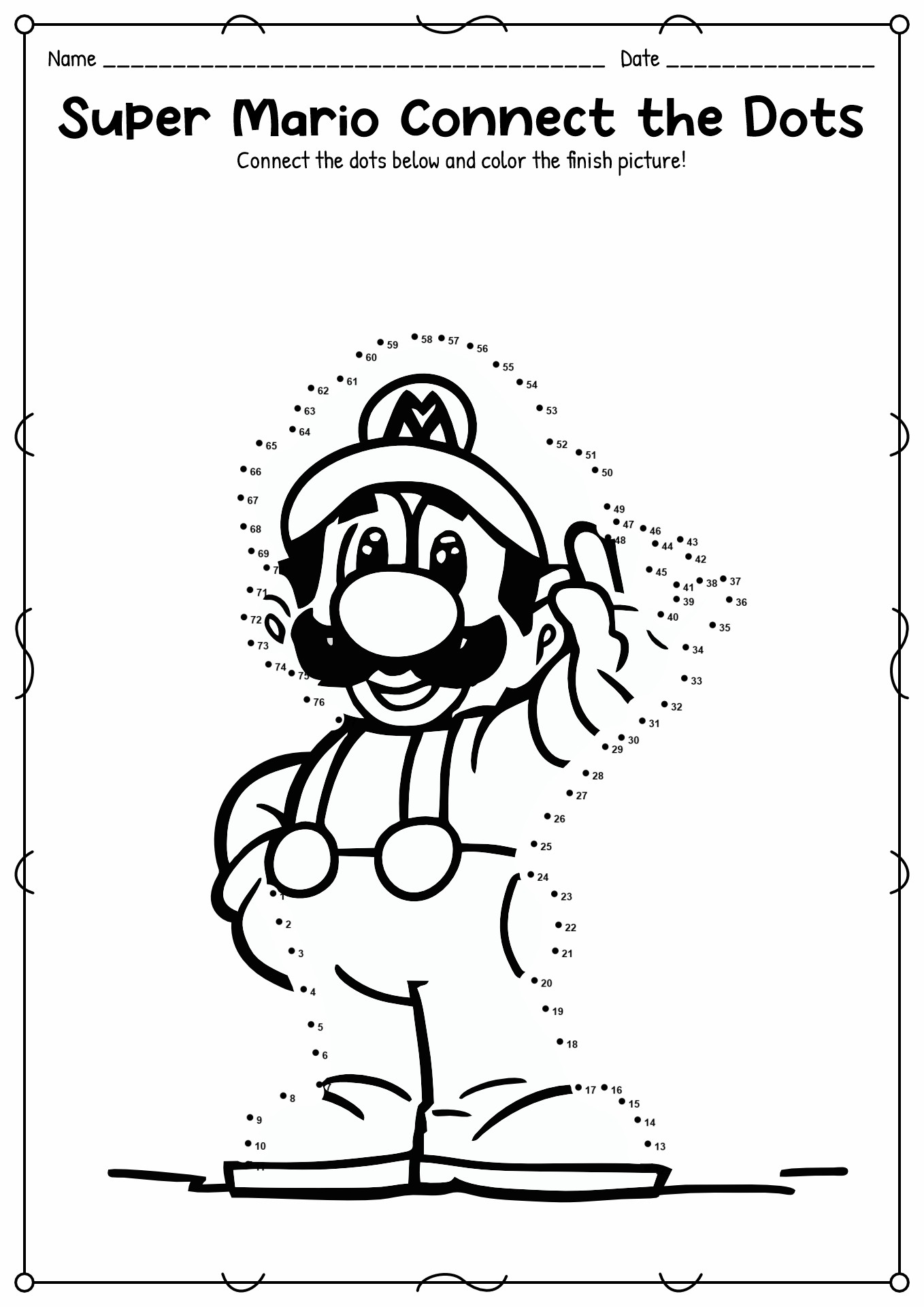 9 Best Images Of Printable Dot To Dot Worksheets 1 100 Connect The 
