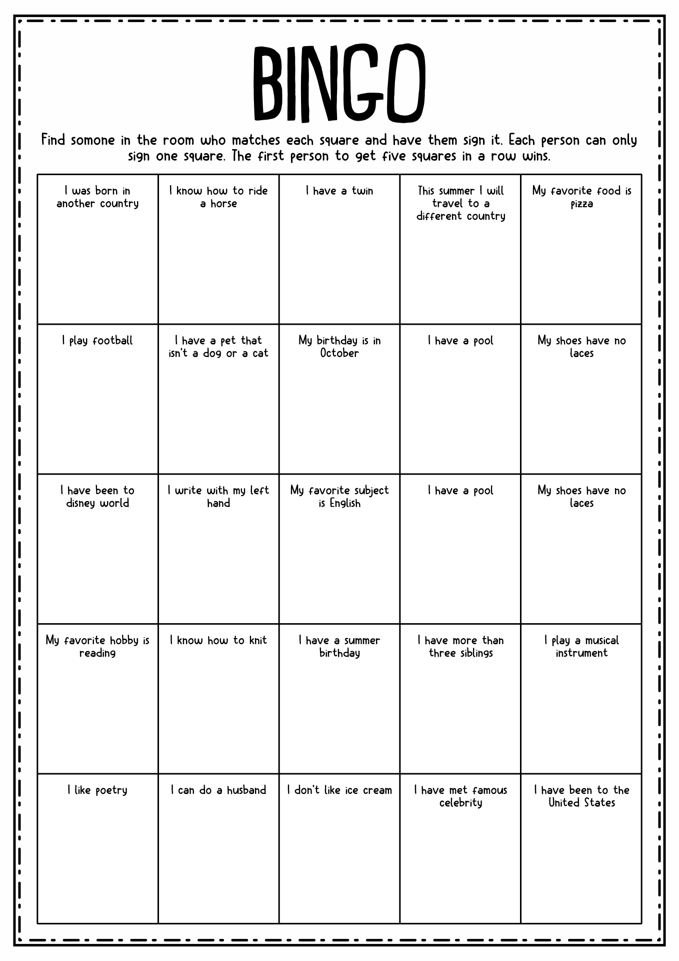 18 Best Images Of High School Icebreaker Worksheet Back School To Get