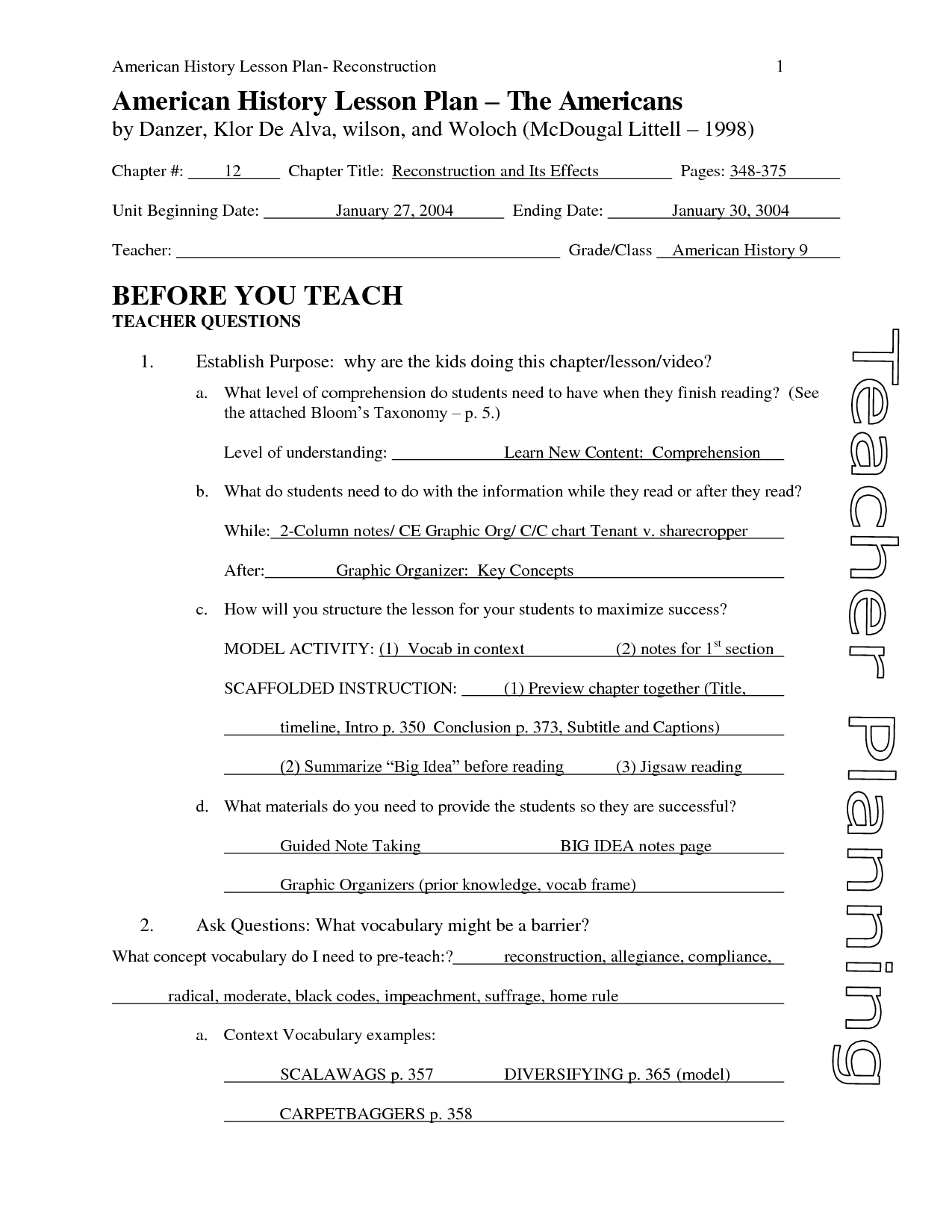 16 Best Images of 8th Grade History Worksheet Chapter 7 - 3 Grade Math ... 16 Best Images of 8th Grade History Worksheet Chapter 7 - 3 Grade Math ...