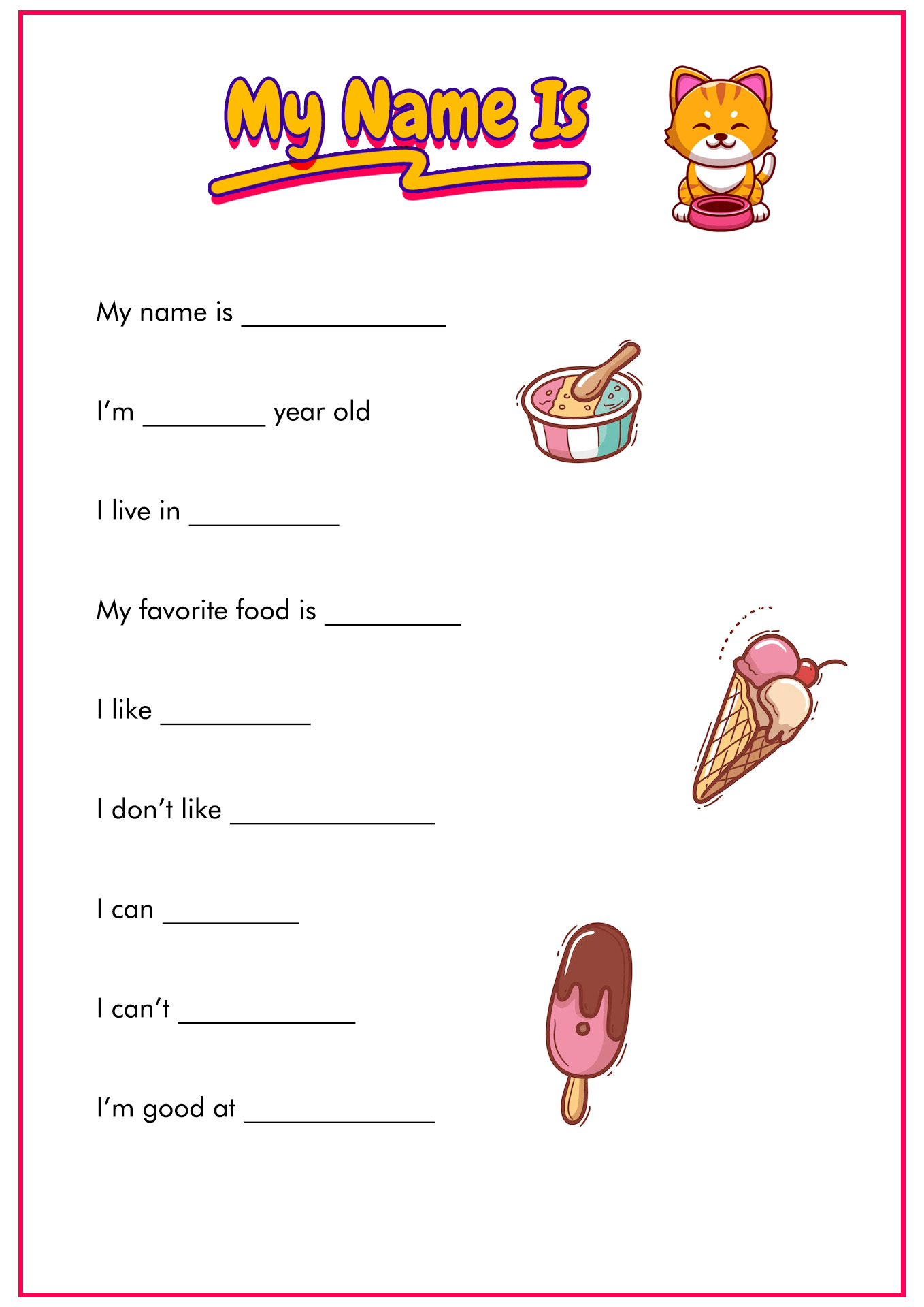 14 Best Images Of Can I Write My Name Worksheet Write Your Name 
