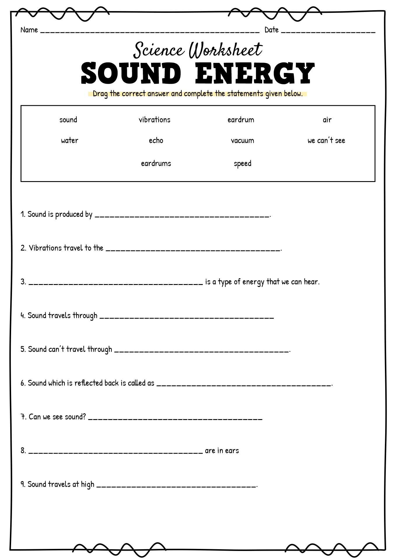 13 Best Images Of Science Worksheets Light And Sound Shadow And Light 13 Best Images Of Science Worksheets Light And Sound Shadow And Light