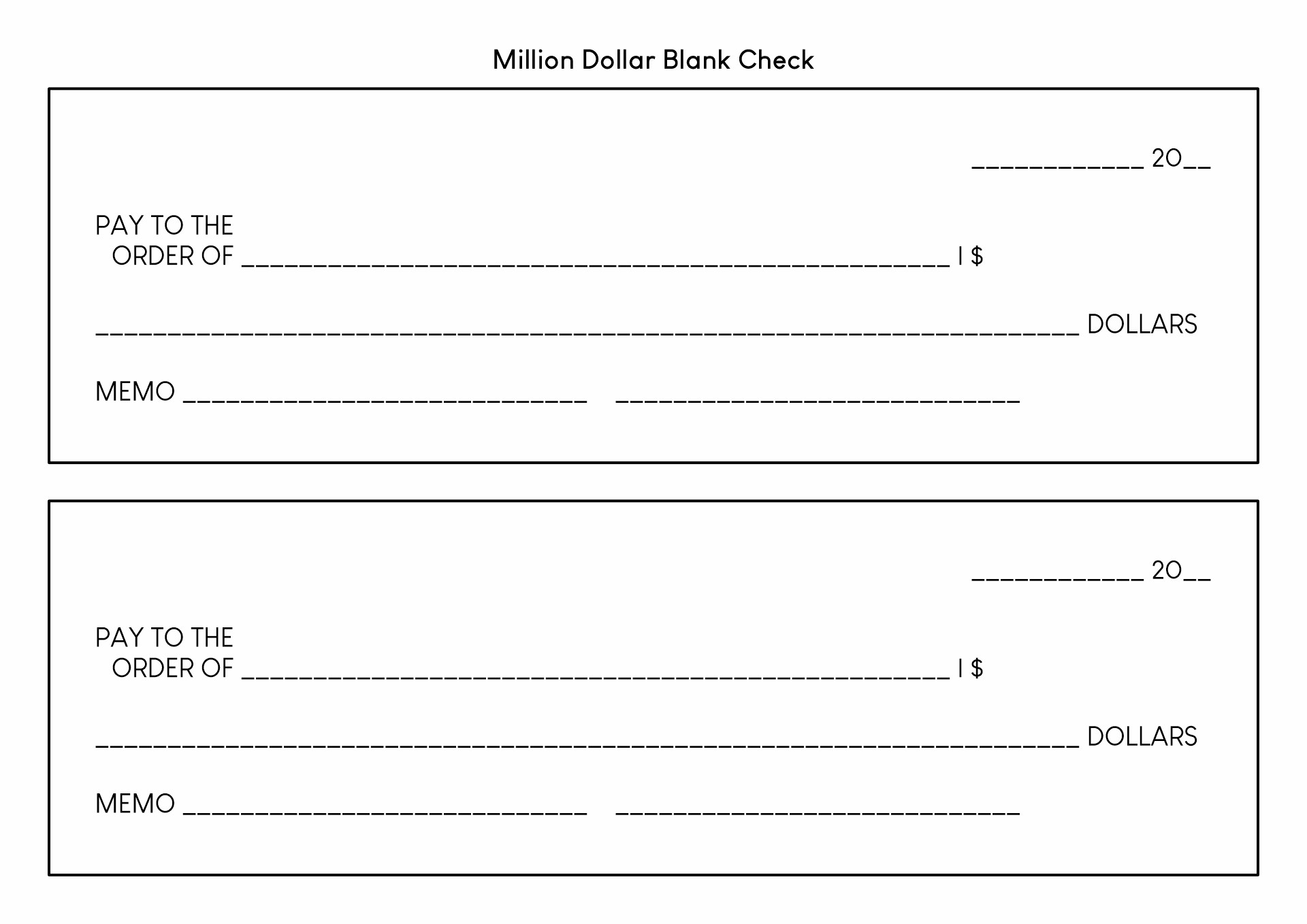 11 Best Images Of Checks Sample Worksheet Free Printable Blank Check 