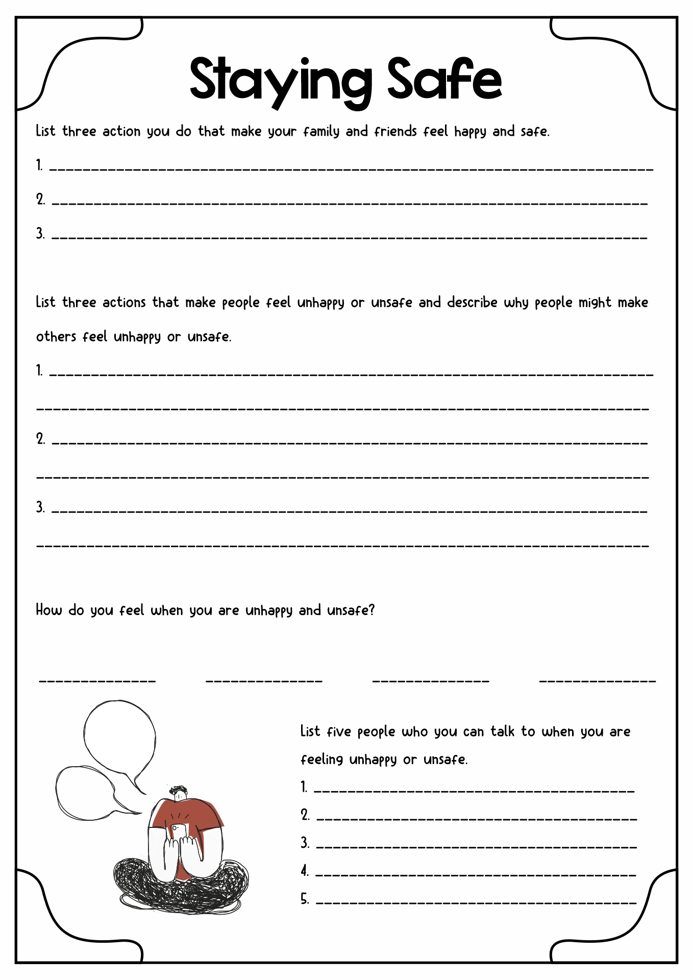 16 Best Images Of Personal Safety Worksheets Personal Hygiene