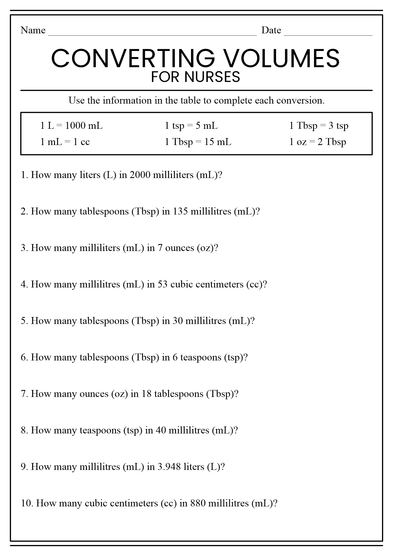 16 Best Images Of Nursing Math Worksheets Nursing Dosage Calculations