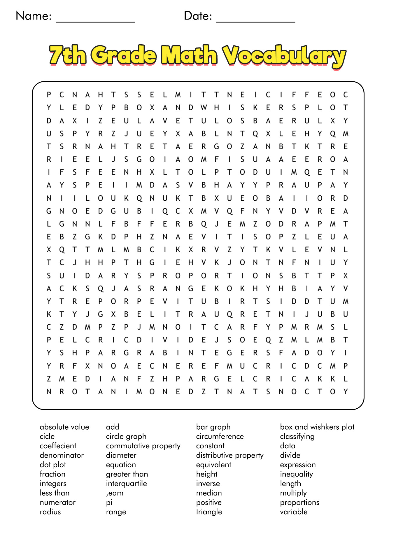 17 Best Images Of 7th Grade Vocabulary Worksheets 7th Grade 