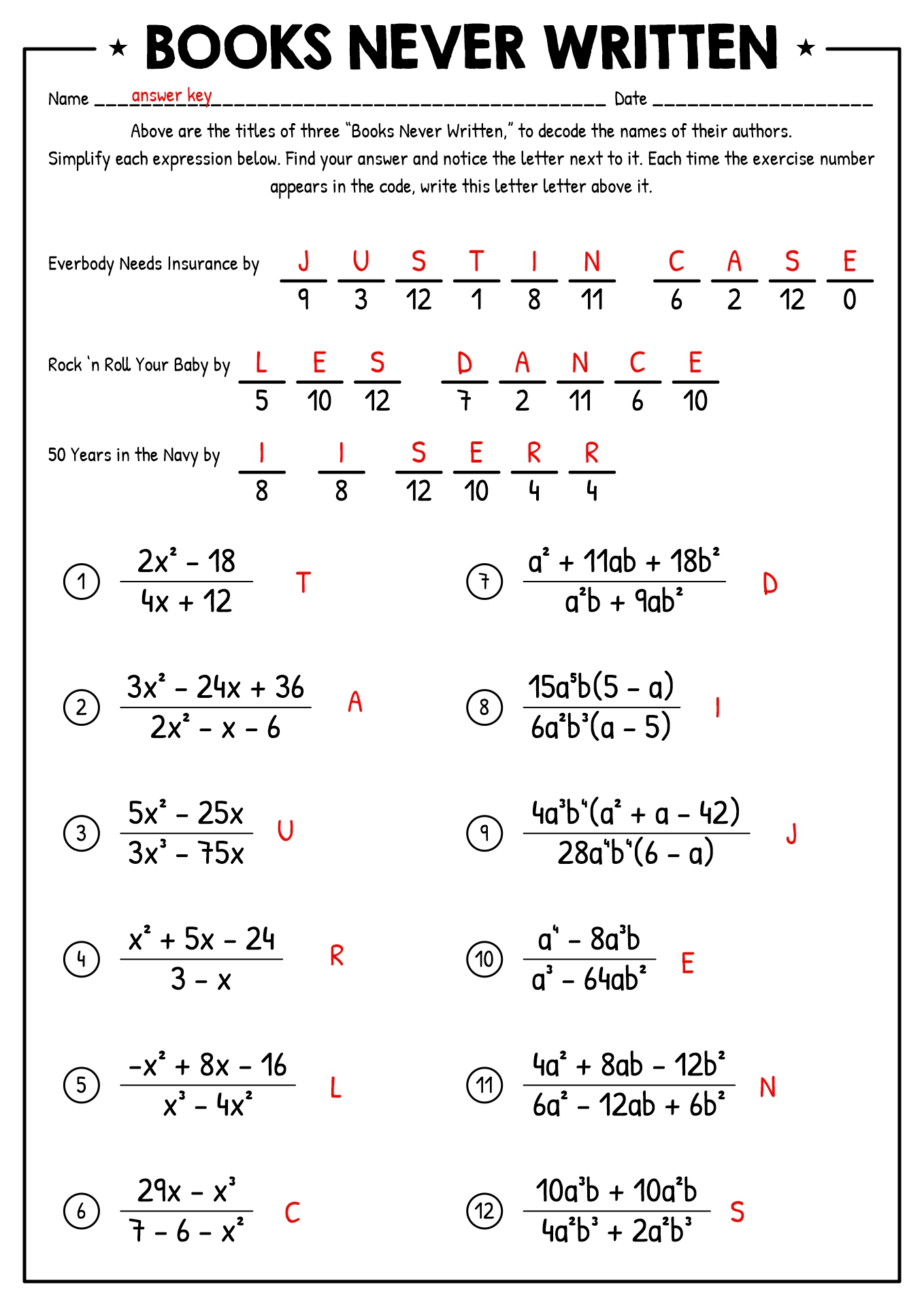 Unit Rates Worksheet With Answers