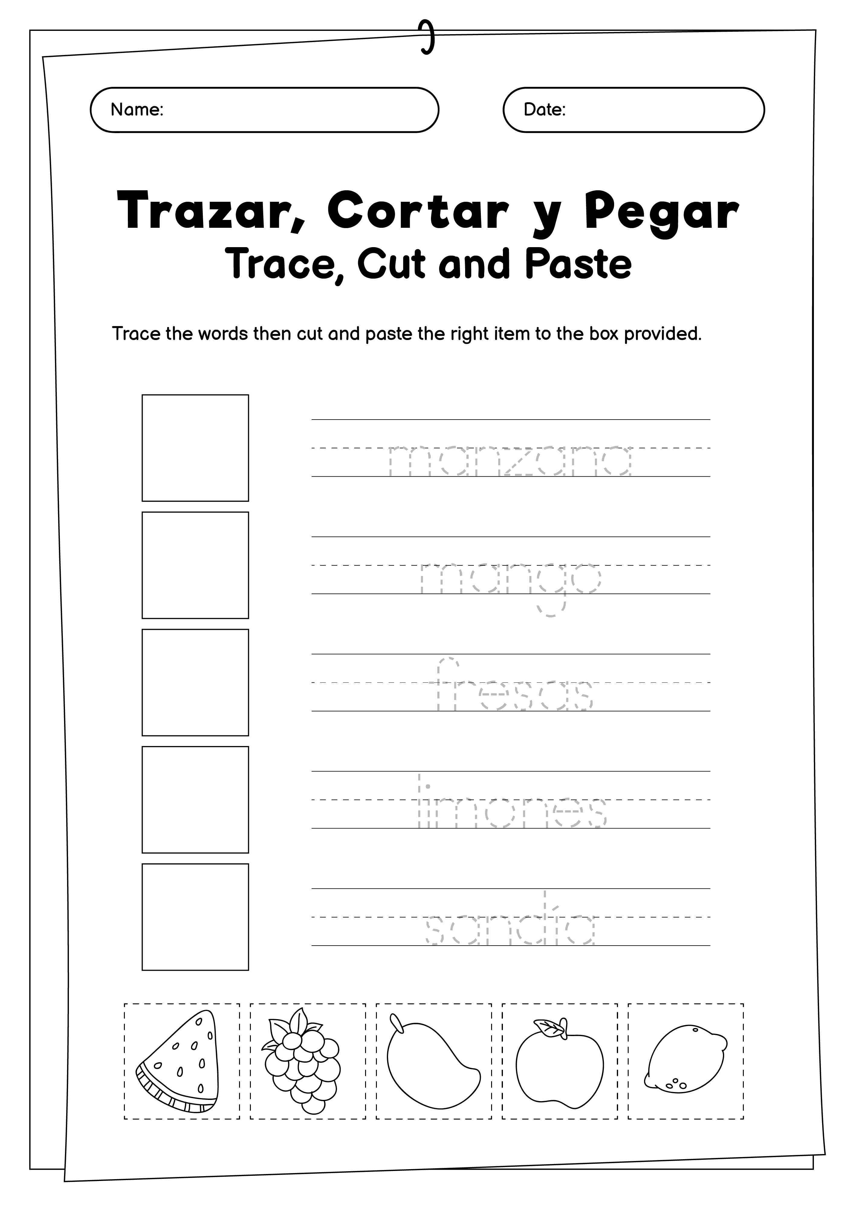 15 First Grade Spanish Worksheets Worksheeto