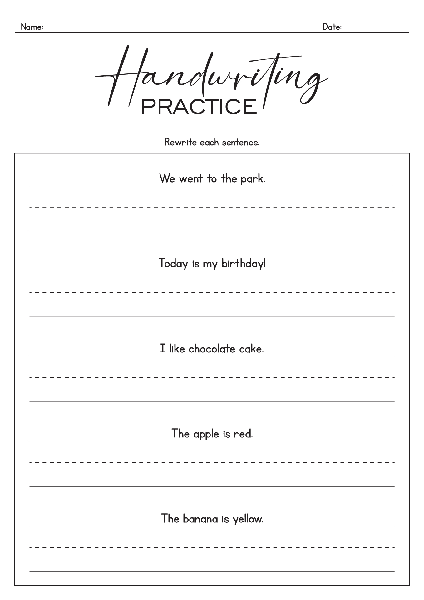 19 Writing Worksheets For 1st Graders Worksheeto