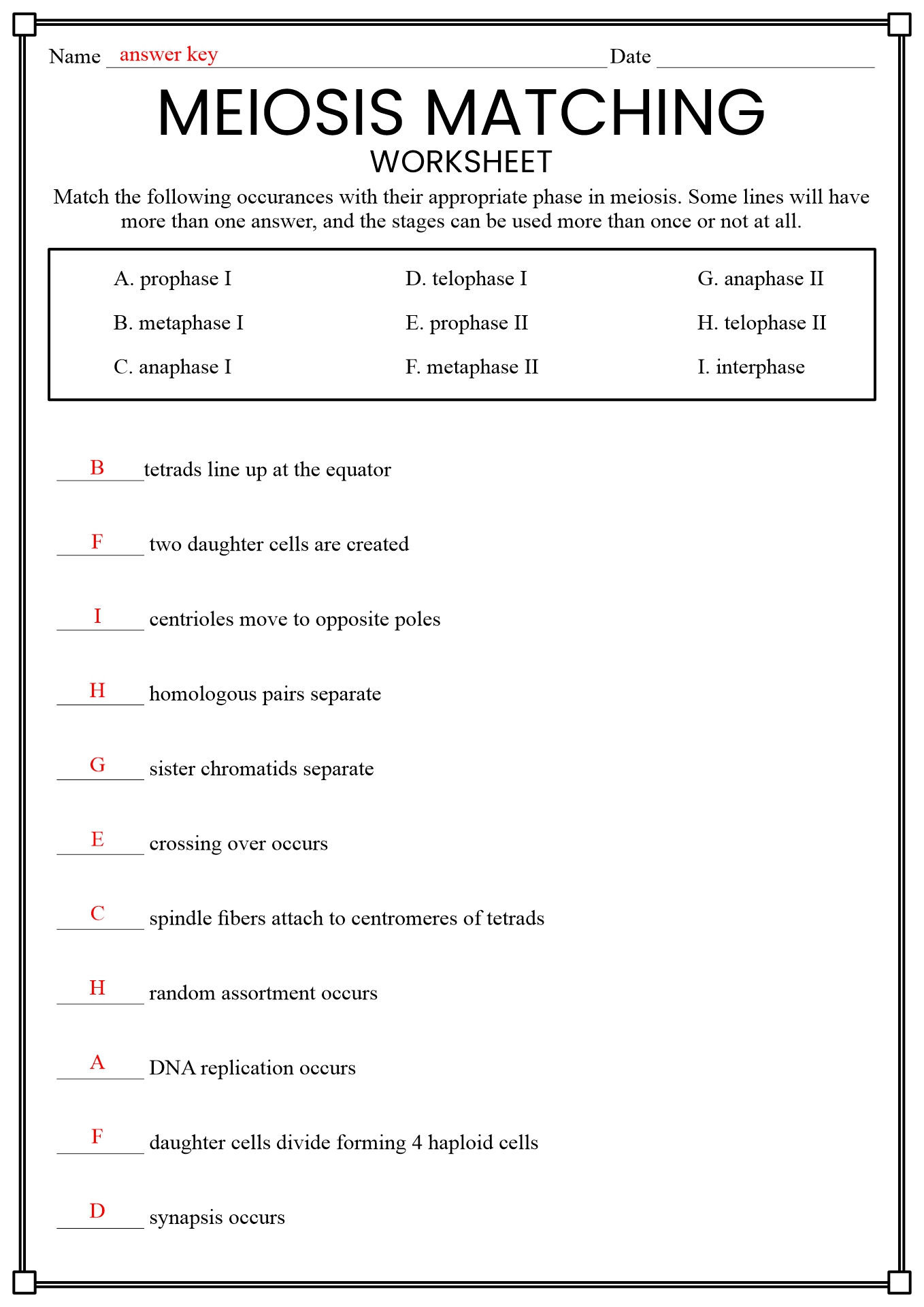 7 Meiosis Worksheet Answer Key Free PDF At Worksheeto 7 Meiosis Worksheet Answer Key Free PDF At Worksheeto
