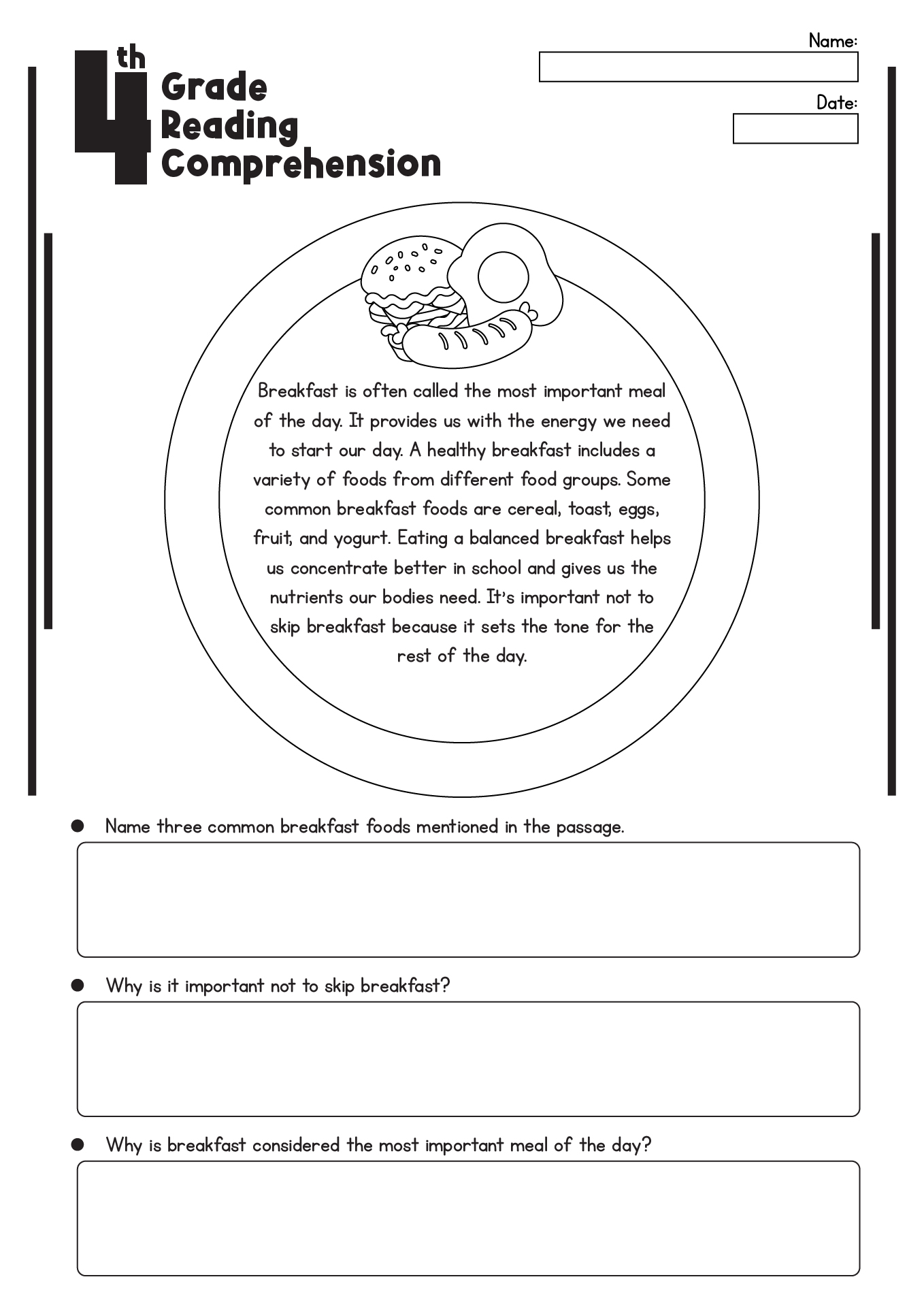 17 Fourth Grade Reading Comprehension Worksheets Free PDF At 17 Fourth Grade Reading Comprehension Worksheets Free PDF At
