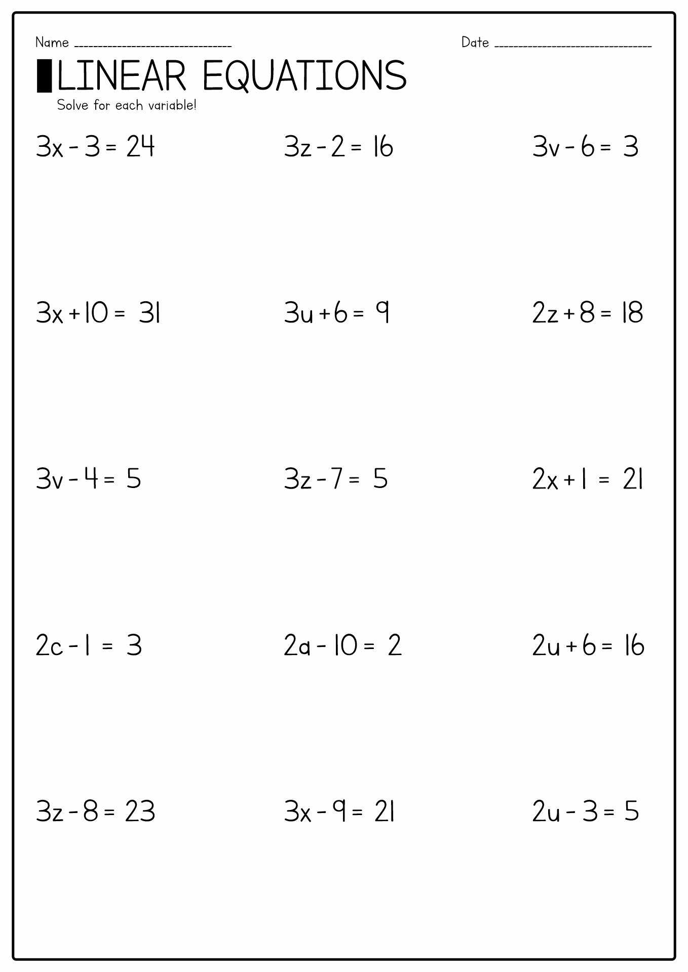 15 Pre Algebra 7th Grade Math Worksheets Free PDF At Worksheeto