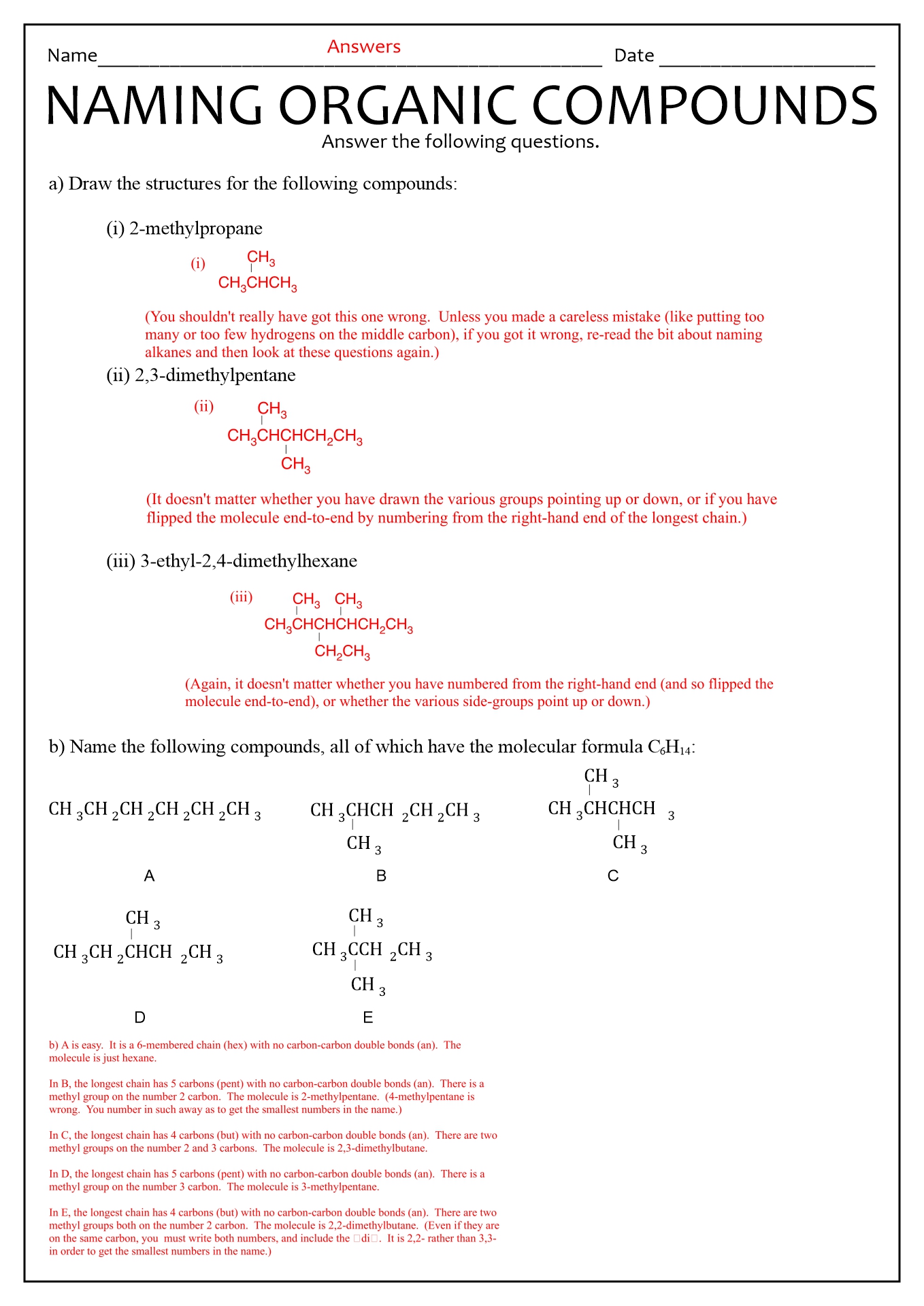 15 Naming Functional Groups Practice Worksheet Free PDF At Worksheeto