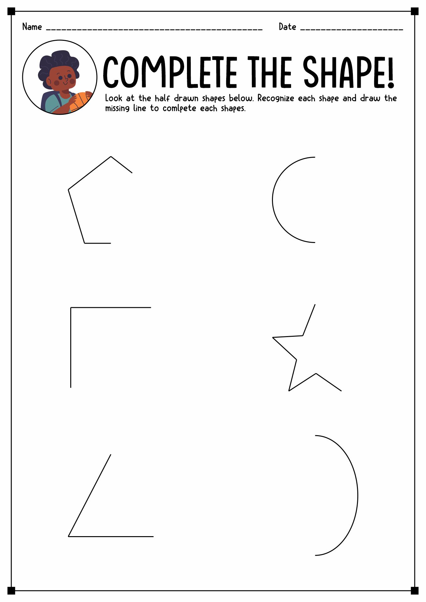 14 Visual Closure Worksheets Free Worksheeto