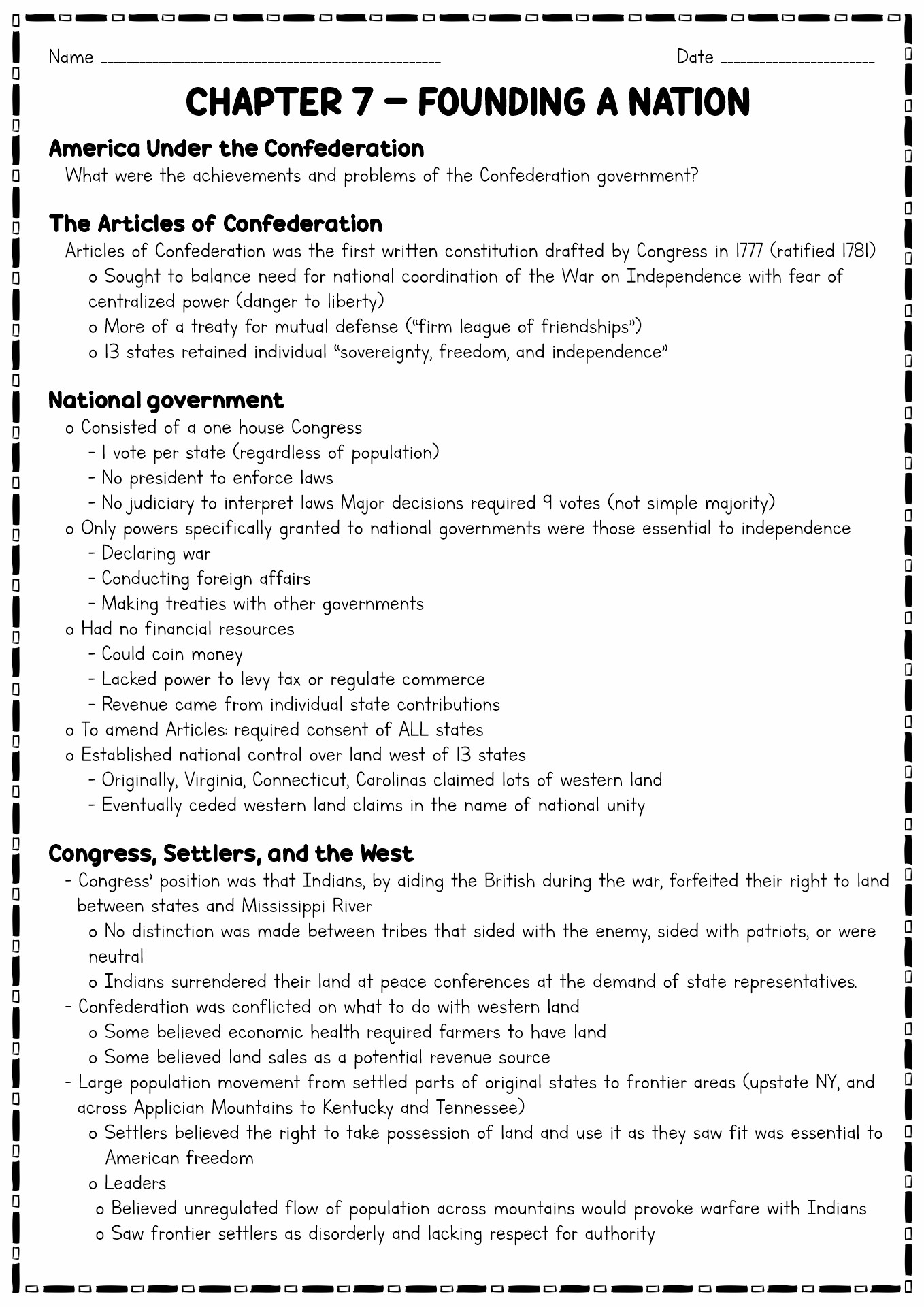 17 U S History Worksheets Free PDF At Worksheeto