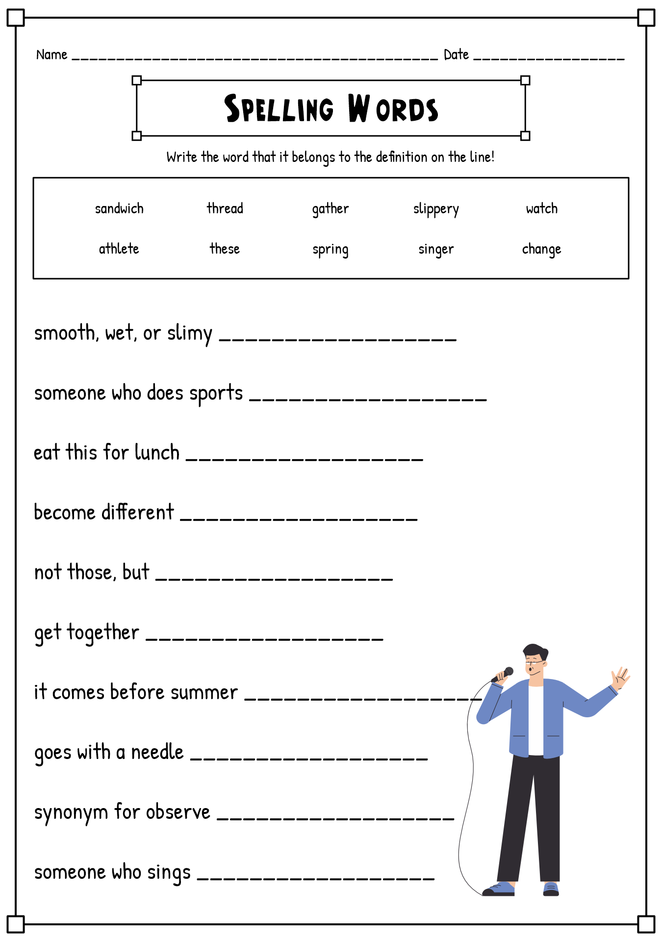 11 4th Grade Spelling Worksheets Printable Worksheeto