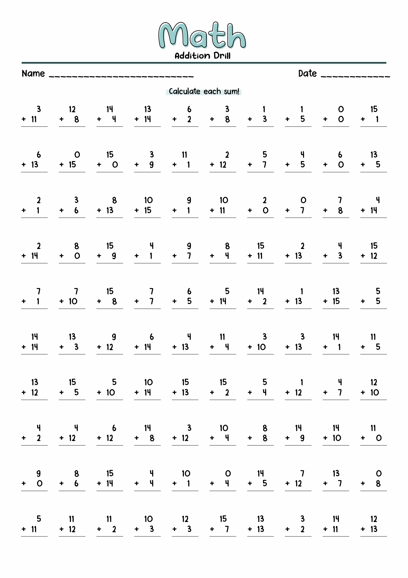 16 Double Digit Addition Printable Worksheets Worksheeto