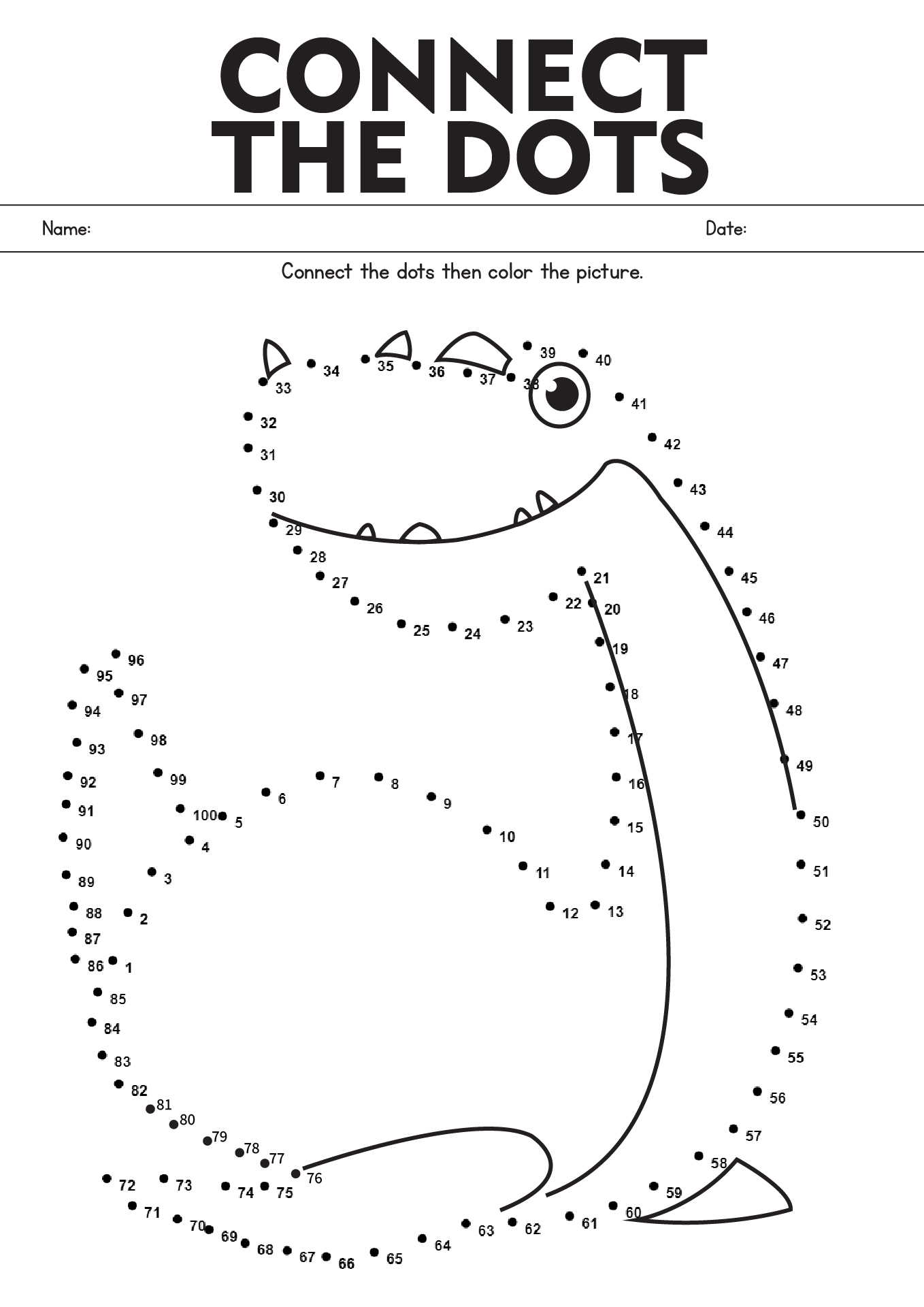 7 Connect The Dots Worksheets First Grade Worksheeto