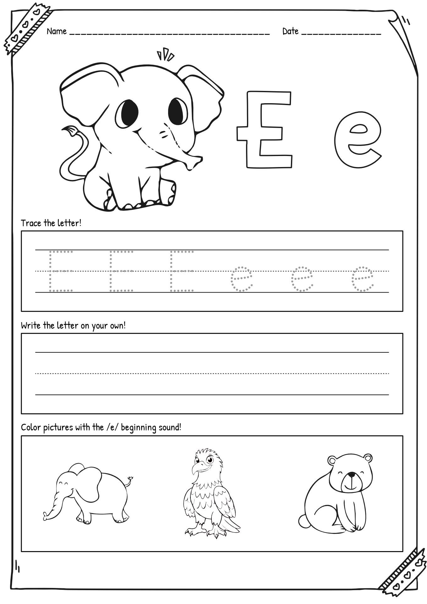Jolly Phonics Letter Sounds Printable
