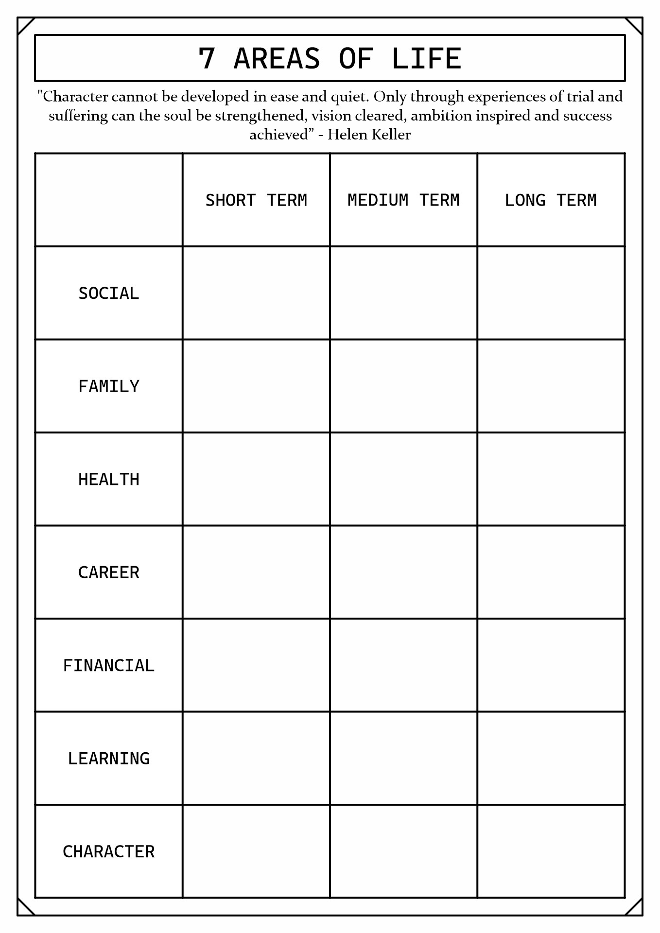 Goal Setting Worksheet Edrawmax Template Vrogue co