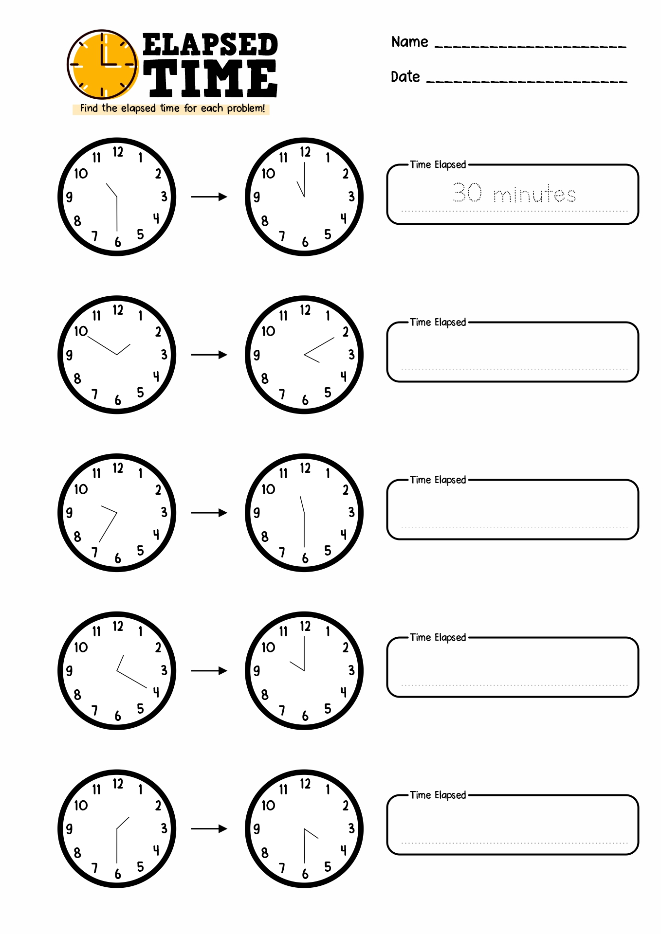 13 4th Grade Elapsed Time Worksheets Worksheeto