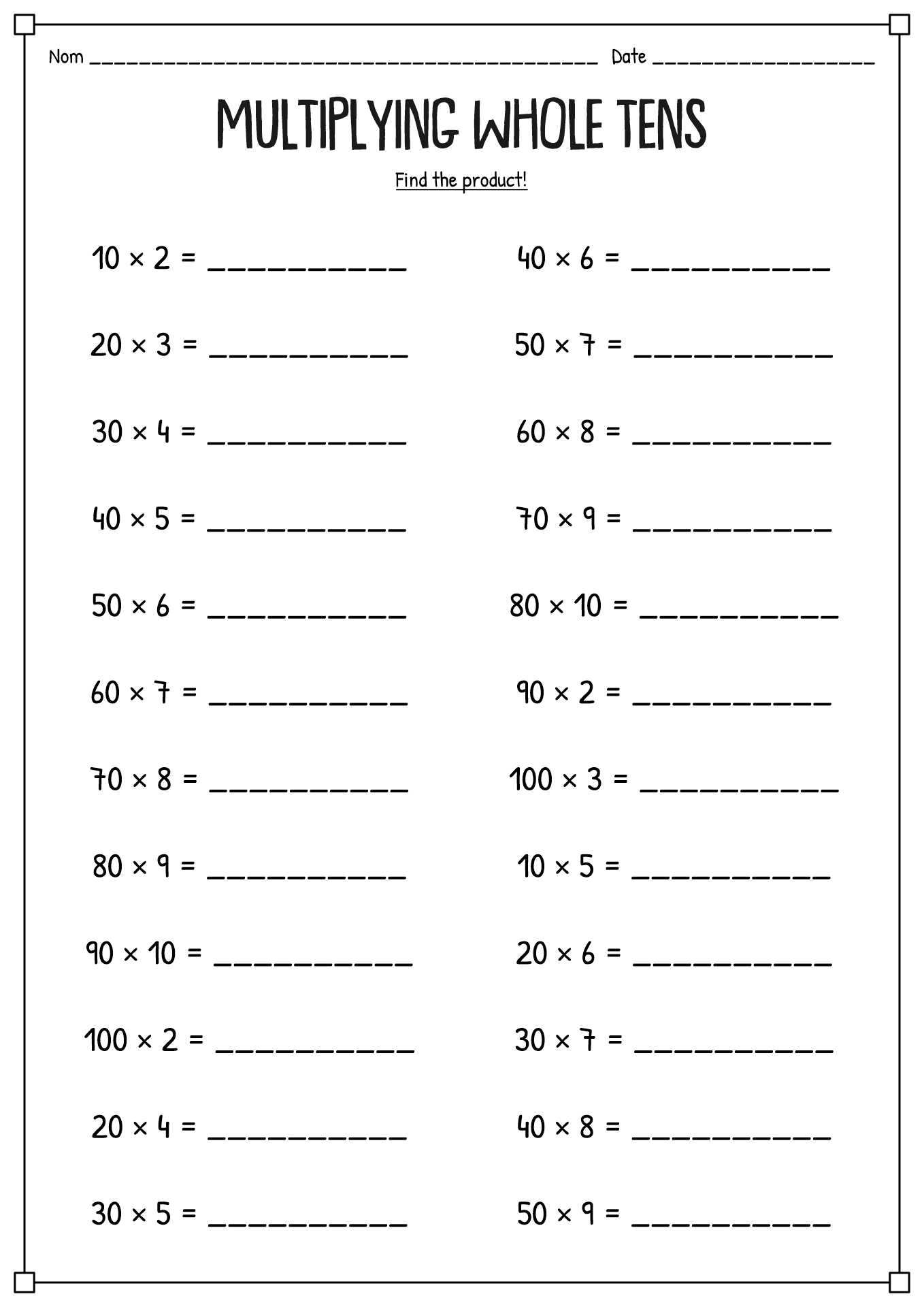 3rd Grade Worksheet Category Page 1 Worksheeto