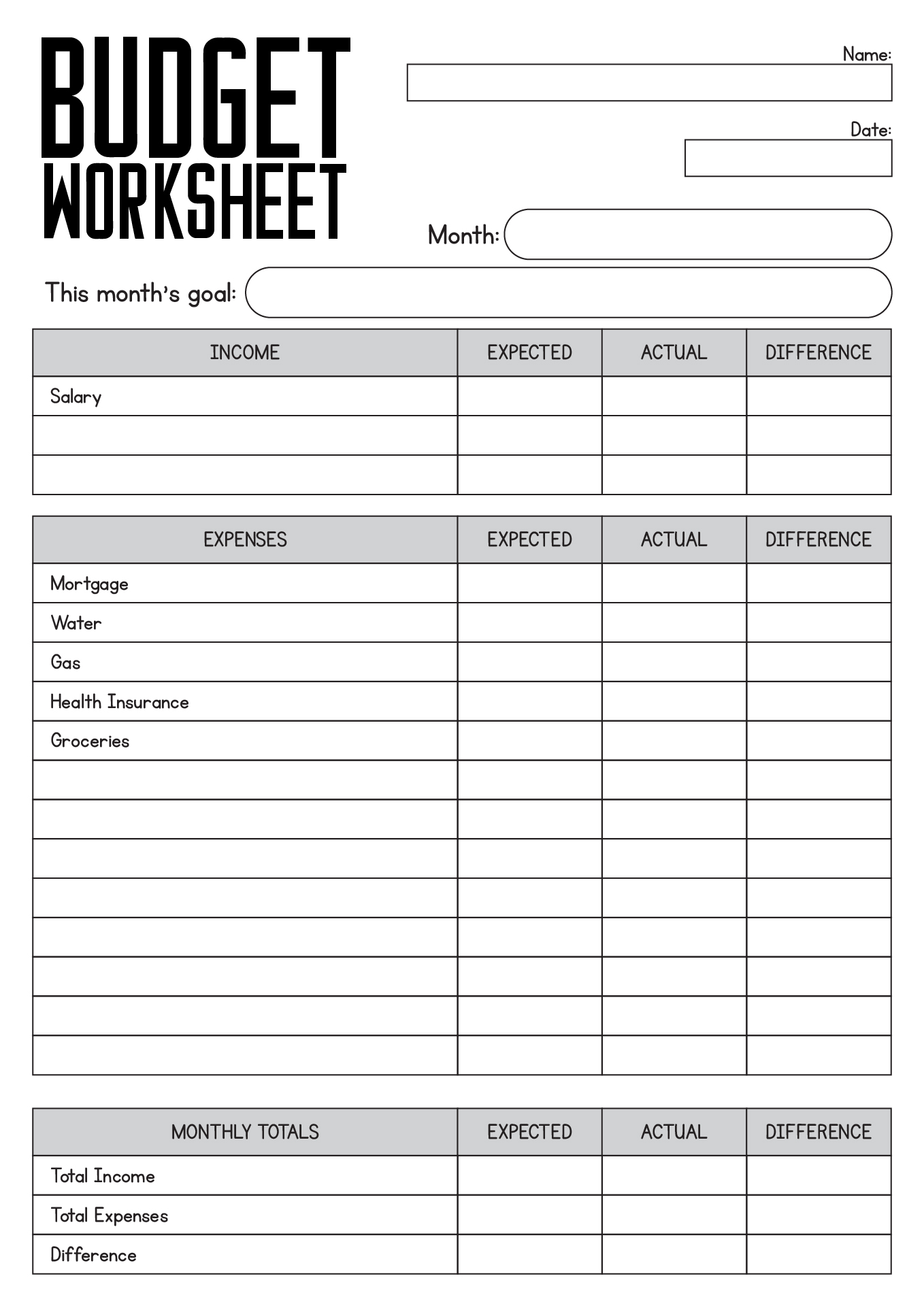 17 Free Income And Expense Worksheet Worksheeto 17 Free Income And Expense Worksheet Worksheeto