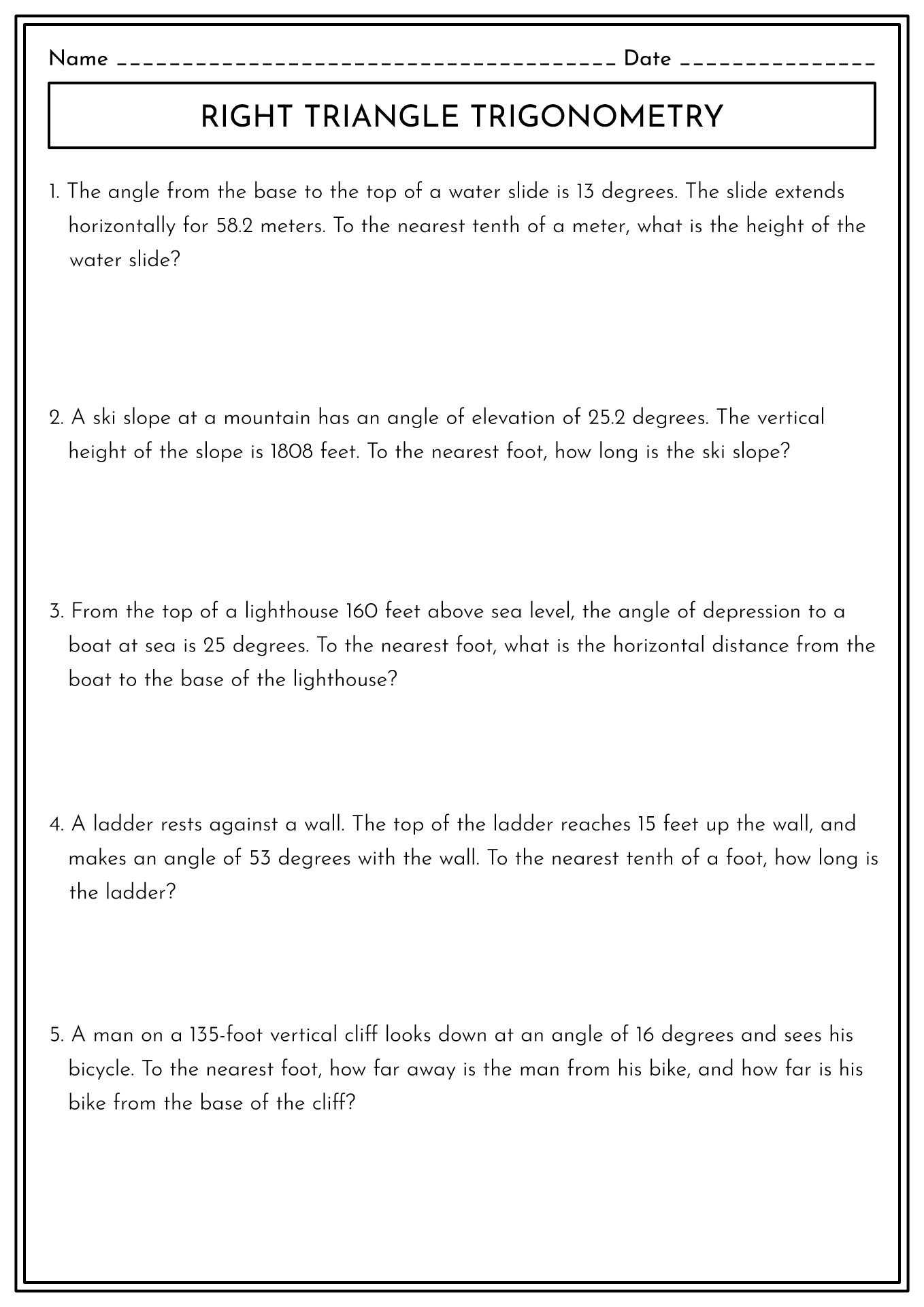 13 College Trigonometry Worksheets Free PDF At Worksheeto 13 College Trigonometry Worksheets Free PDF At Worksheeto