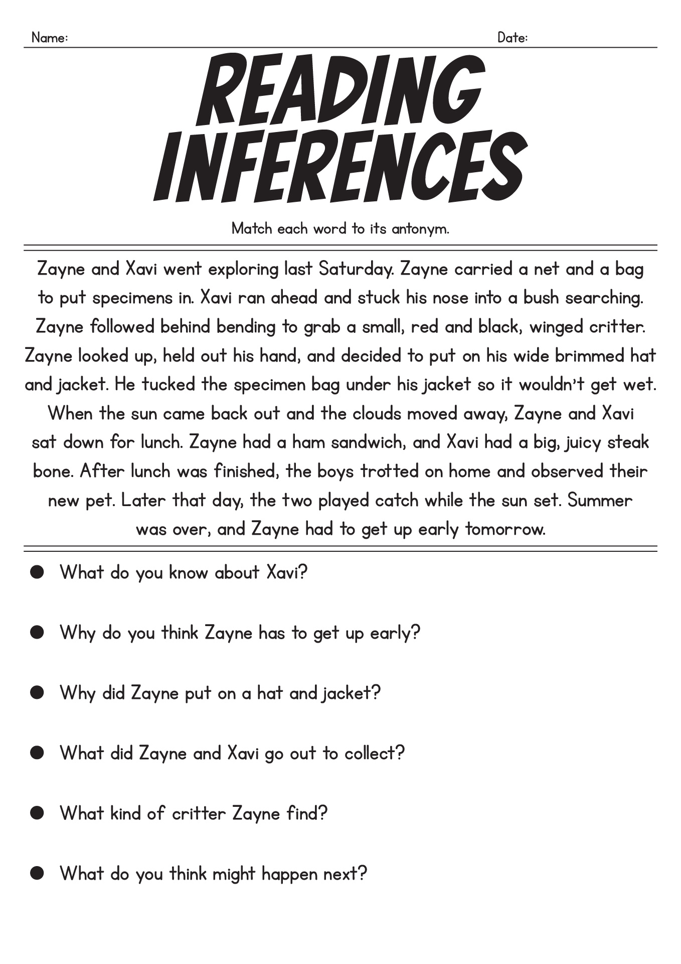 13 Inferences Worksheets With Answers Worksheeto