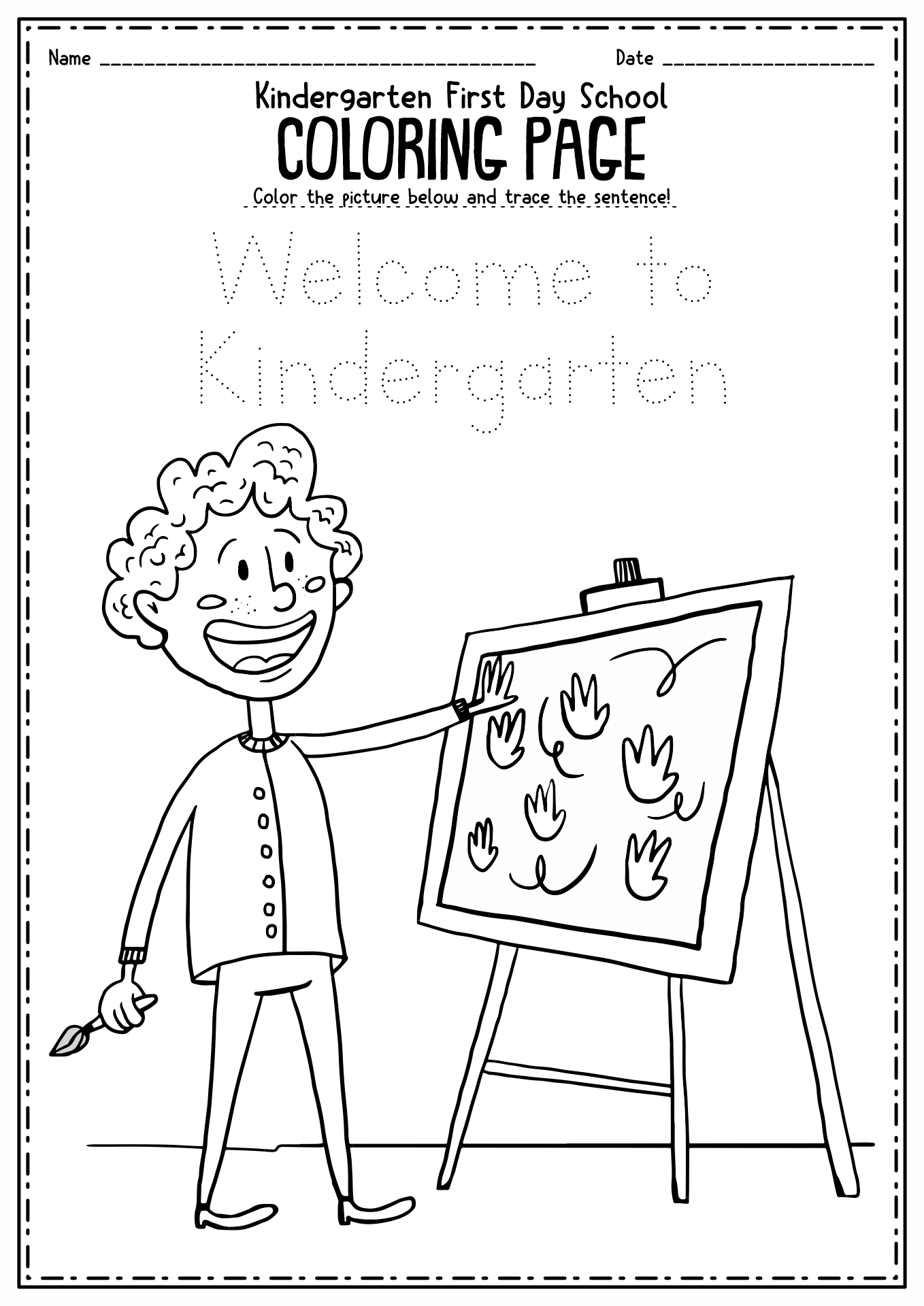 12 First Day Of Preschool Printable Worksheets Worksheeto