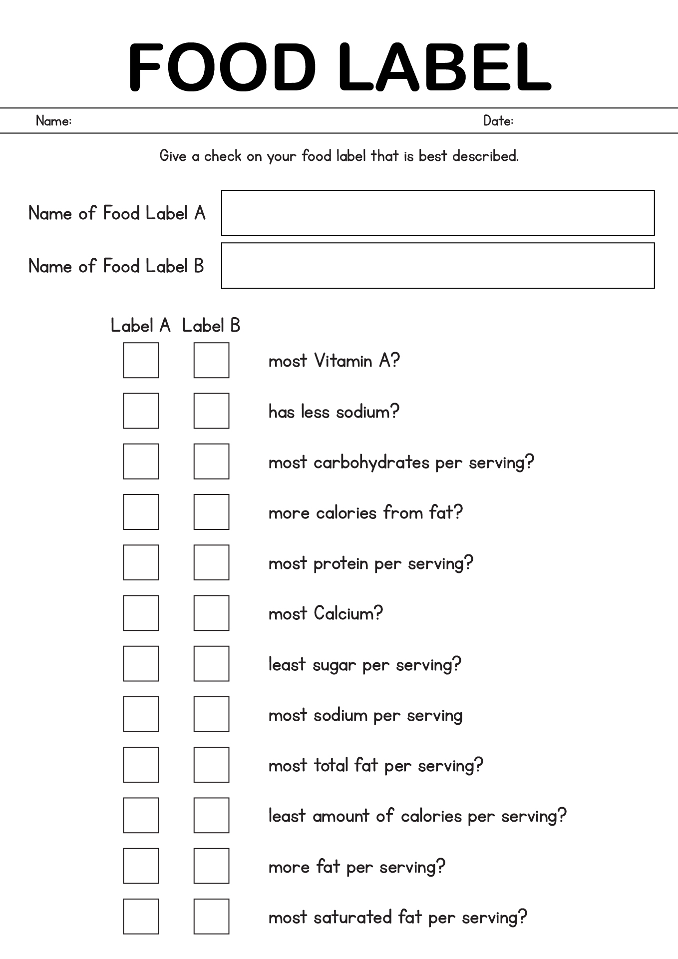 15 Nutrient Worksheets For Students Worksheeto 15 Nutrient Worksheets For Students Worksheeto